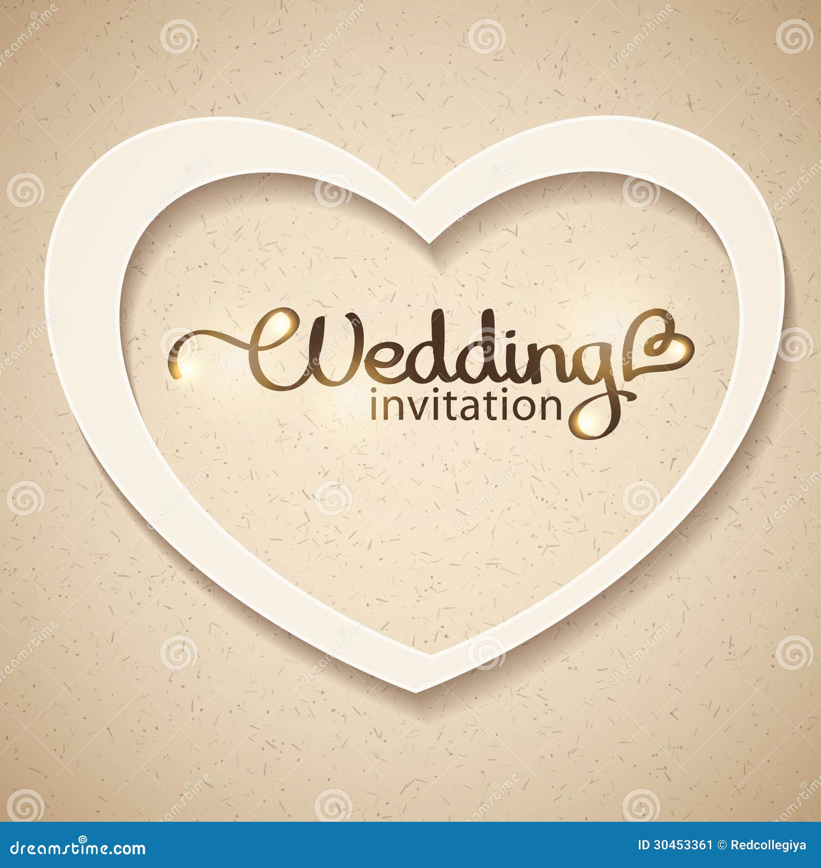 Wedding invitation stock vector. Illustration of rough - 30453361