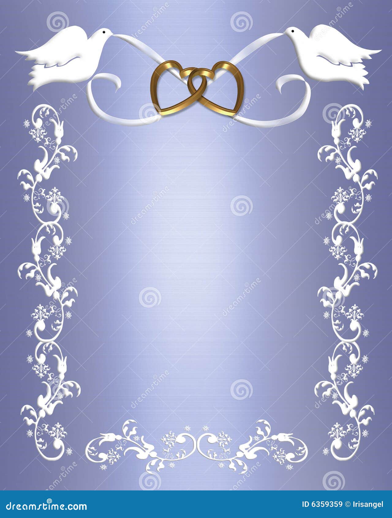 Dove N Roses Wedding Invitations Love Doves Wedding Invitations