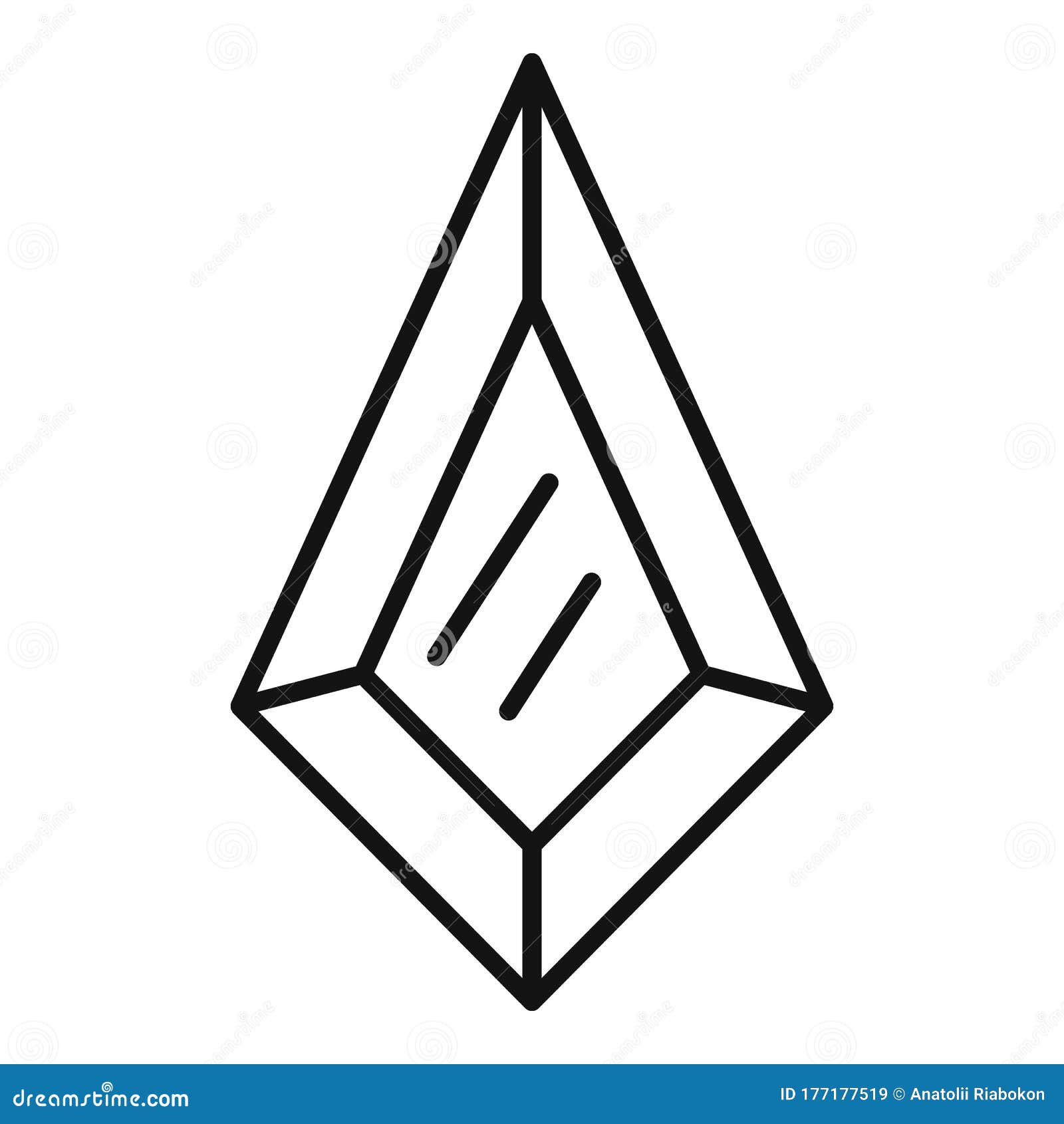 Wedding Jewel Icon, Outline Style Stock Vector - Illustration of line ...