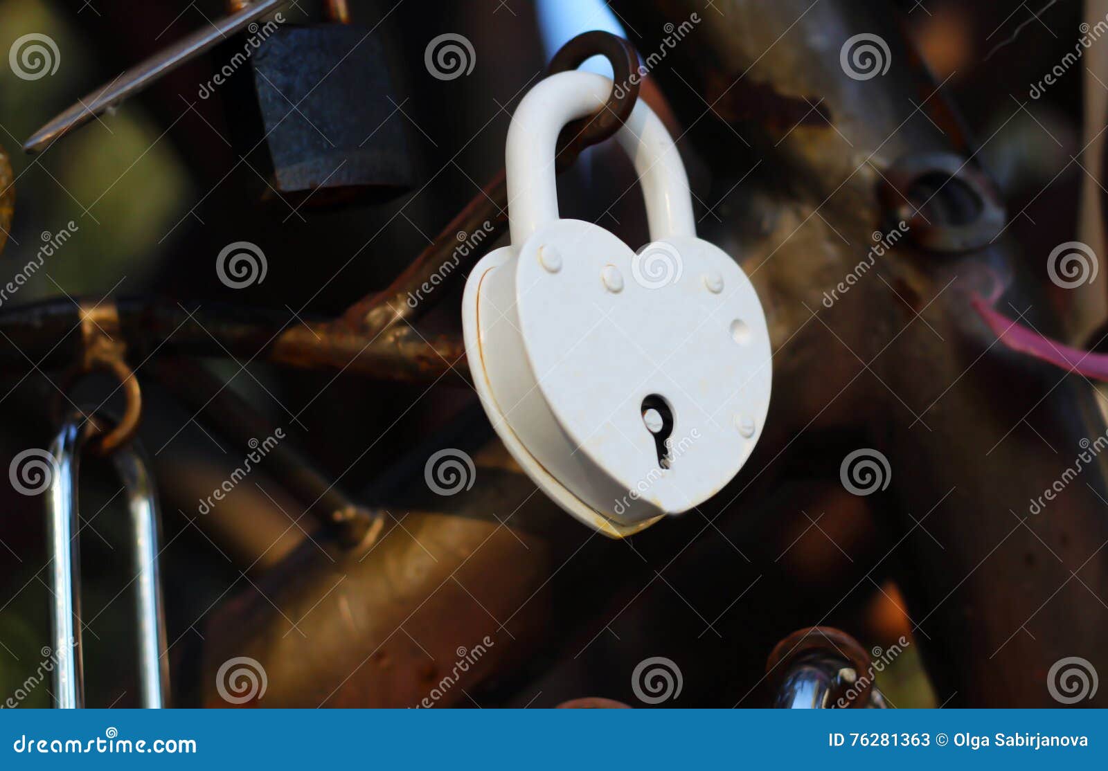 Wedding lock stock image. Image of form, railing, married - 76281363