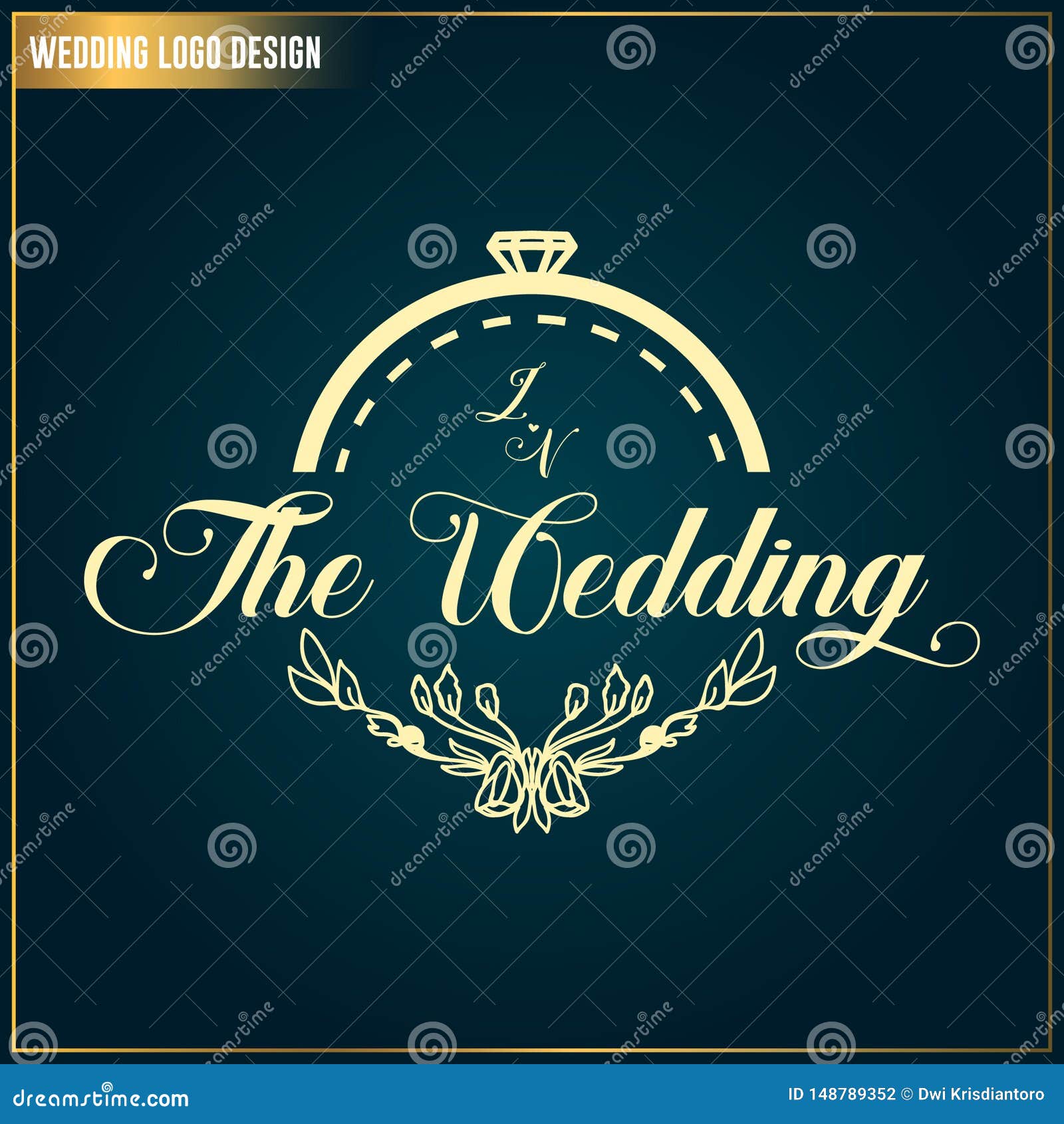 Wedding Logo Design Template. Wedding Logo Vector Stock Illustration ...