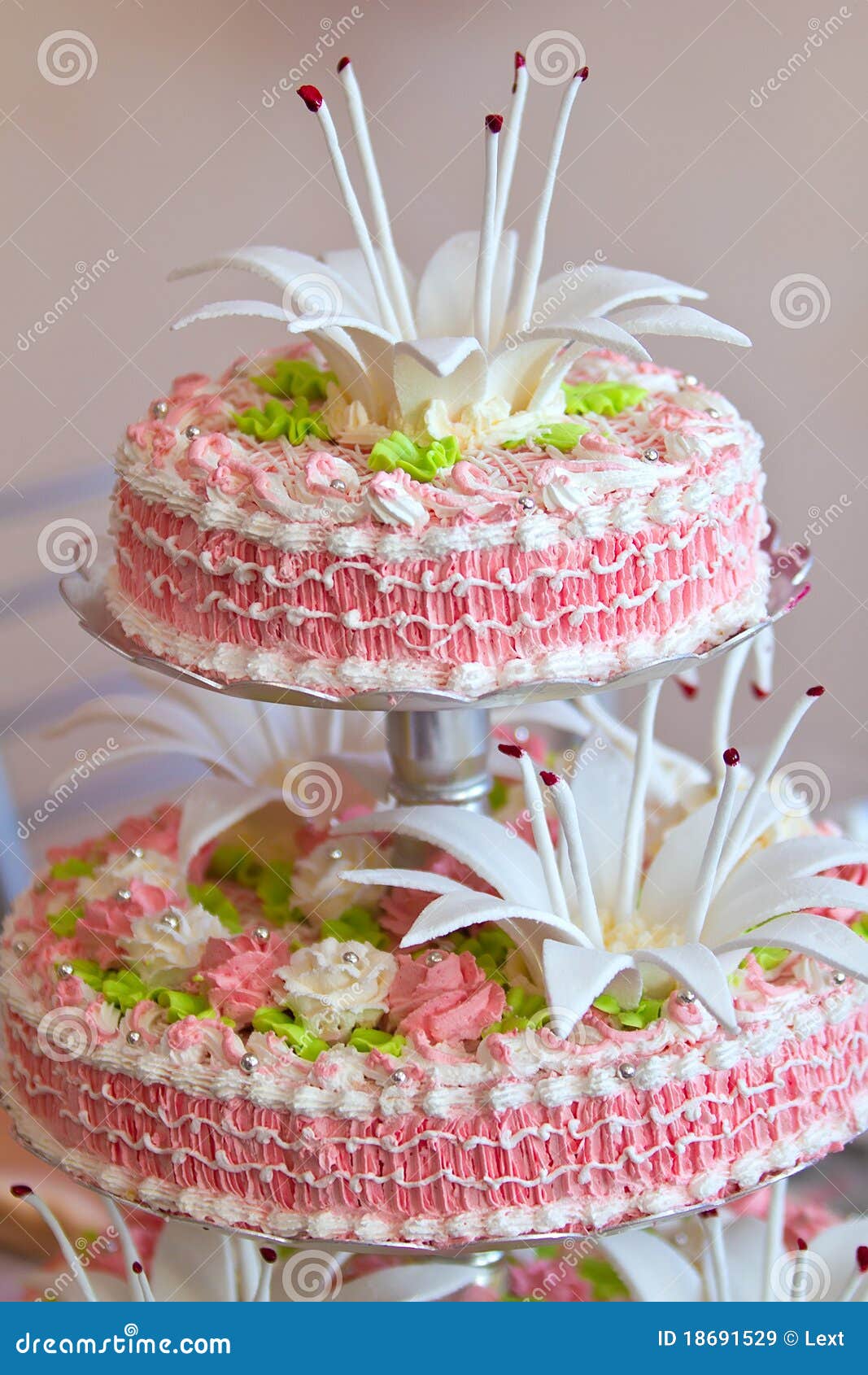 Wedding many-tier pie stock image. Image of macro, food - 18691529