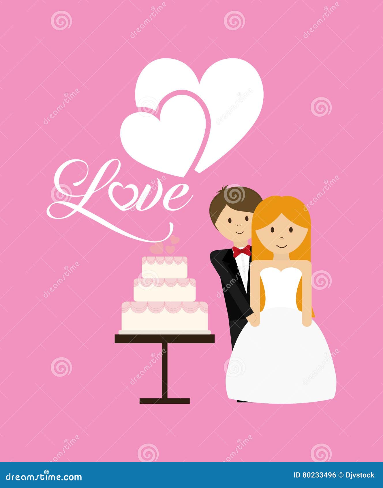 Wedding marriage love stock vector. Illustration of party - 80233496