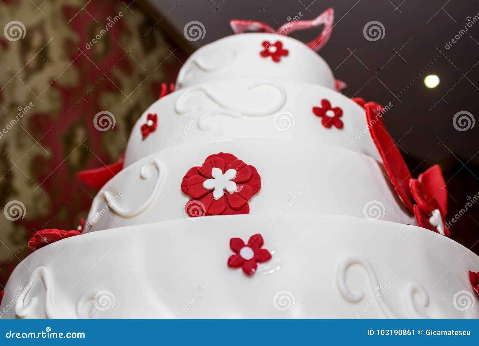 Wedding marzipan cake stock image. Image of bakery, cookie - 103190861