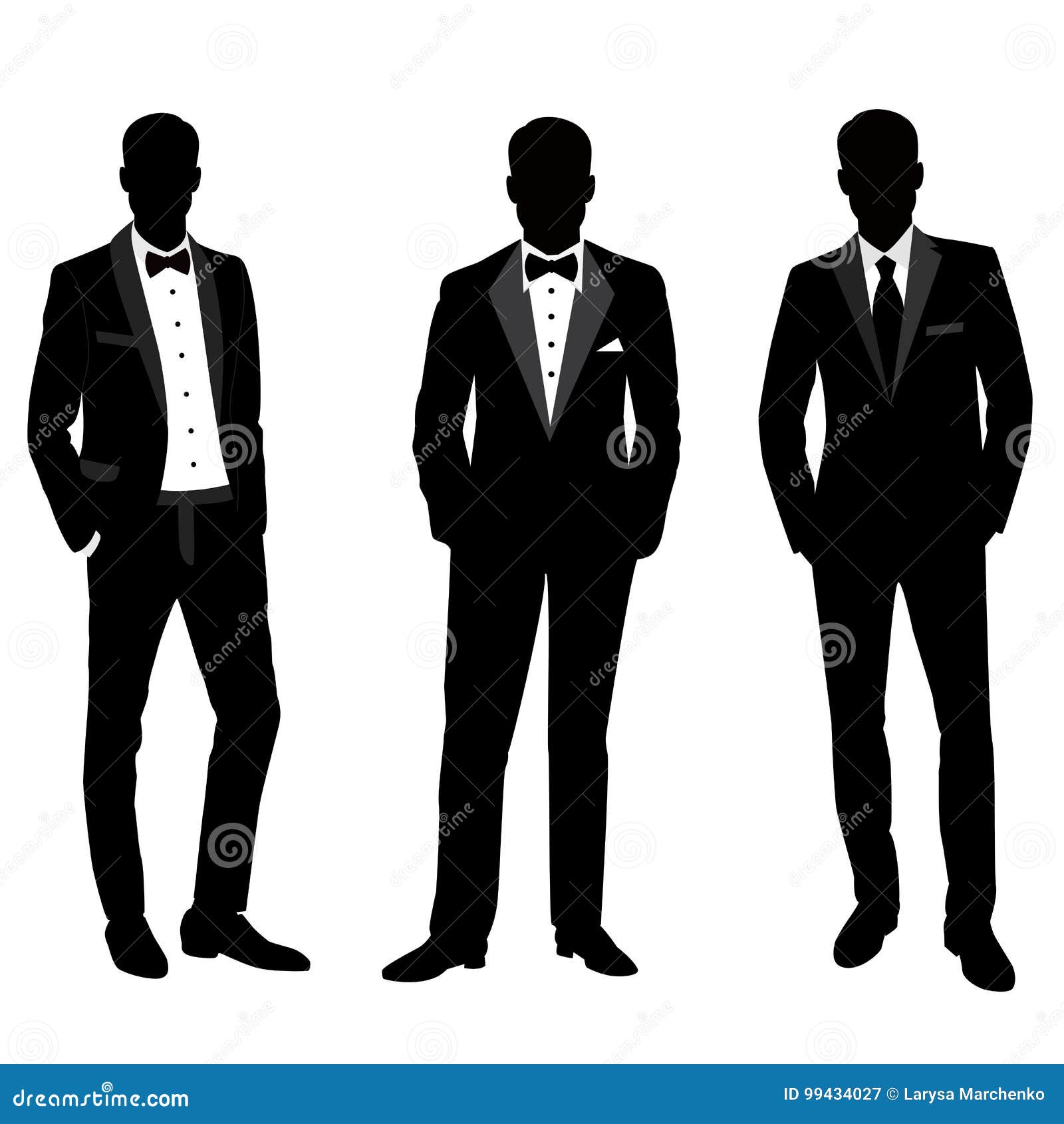 Wedding Men`s Suit And Tuxedo Stock Vector Illustration Of Relationship Elegant 99434027