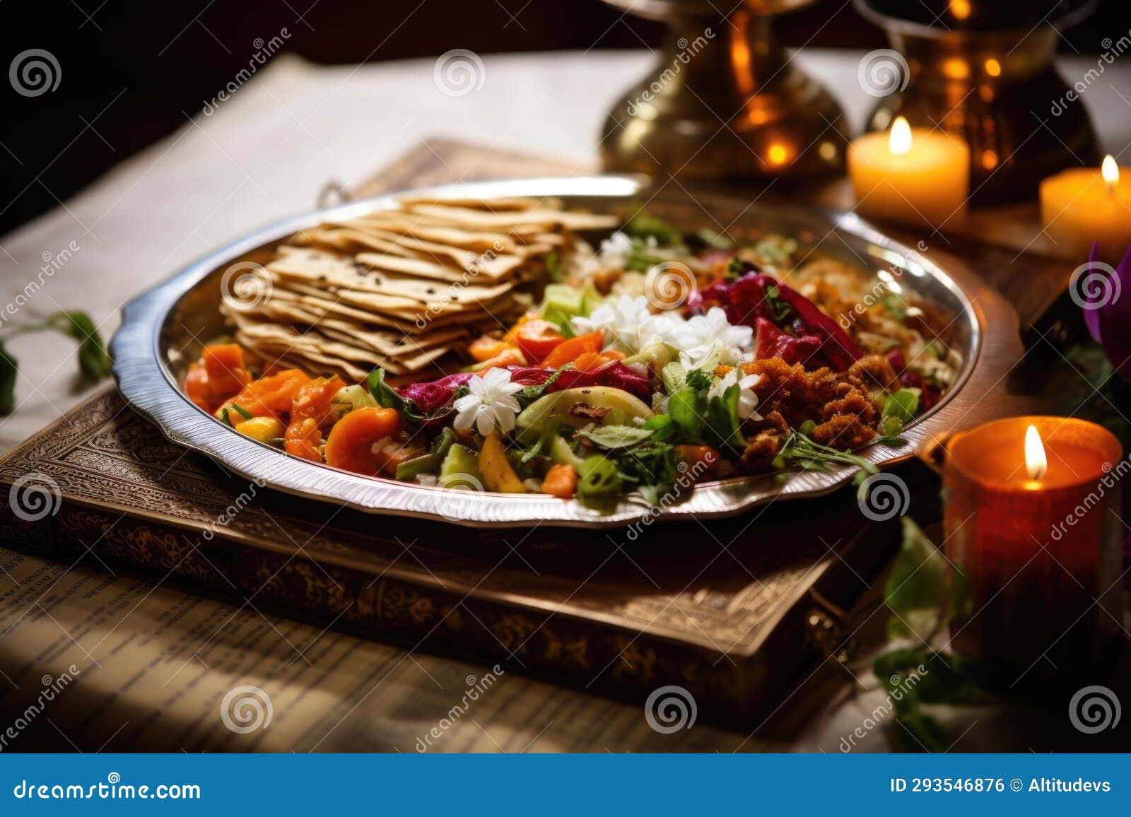 A Wedding Menu Featuring Traditional Food from Different Religious ...