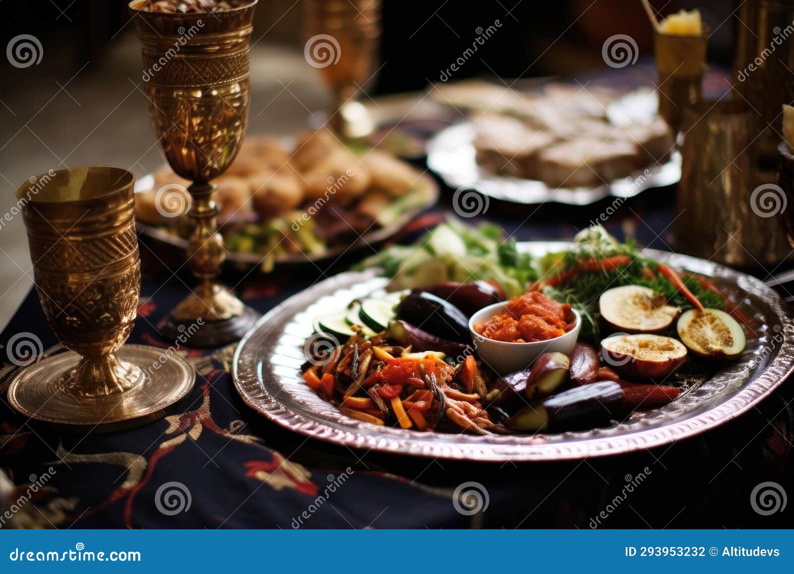 A Wedding Menu Featuring Traditional Food from Different Religious ...