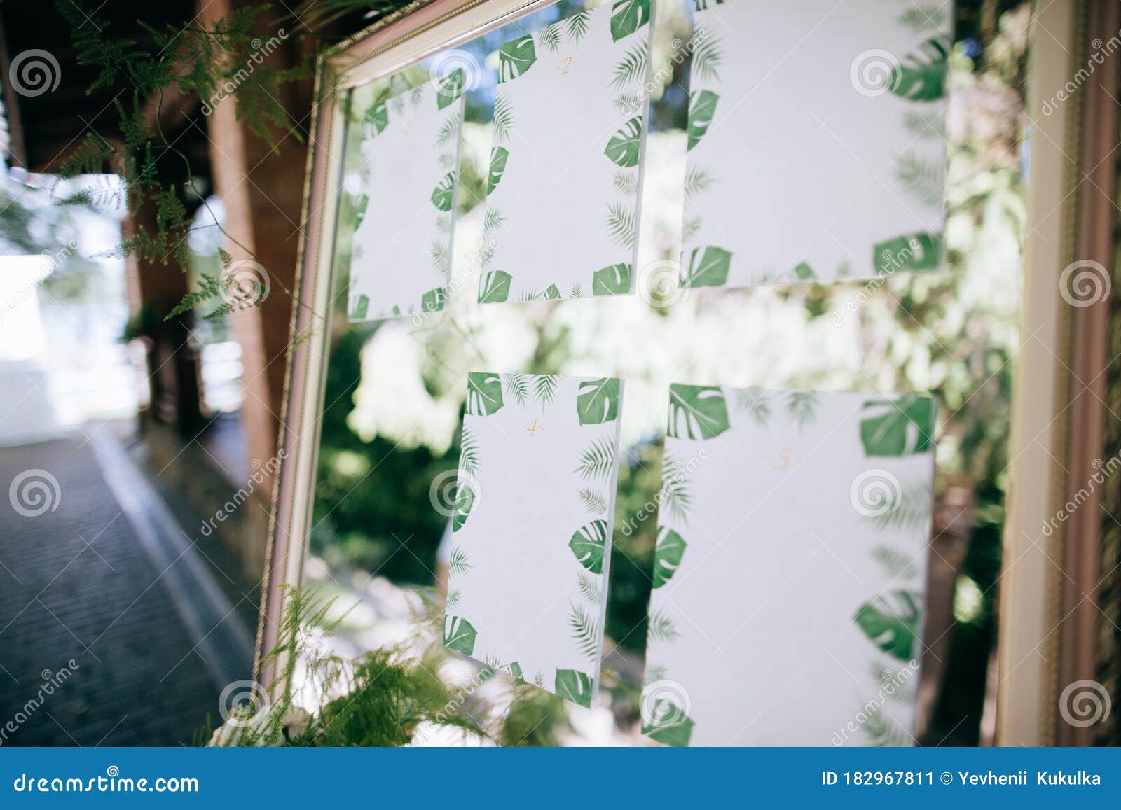 Wedding Mirror Board with Guest List, Wedding Diy Decoration Stock ...