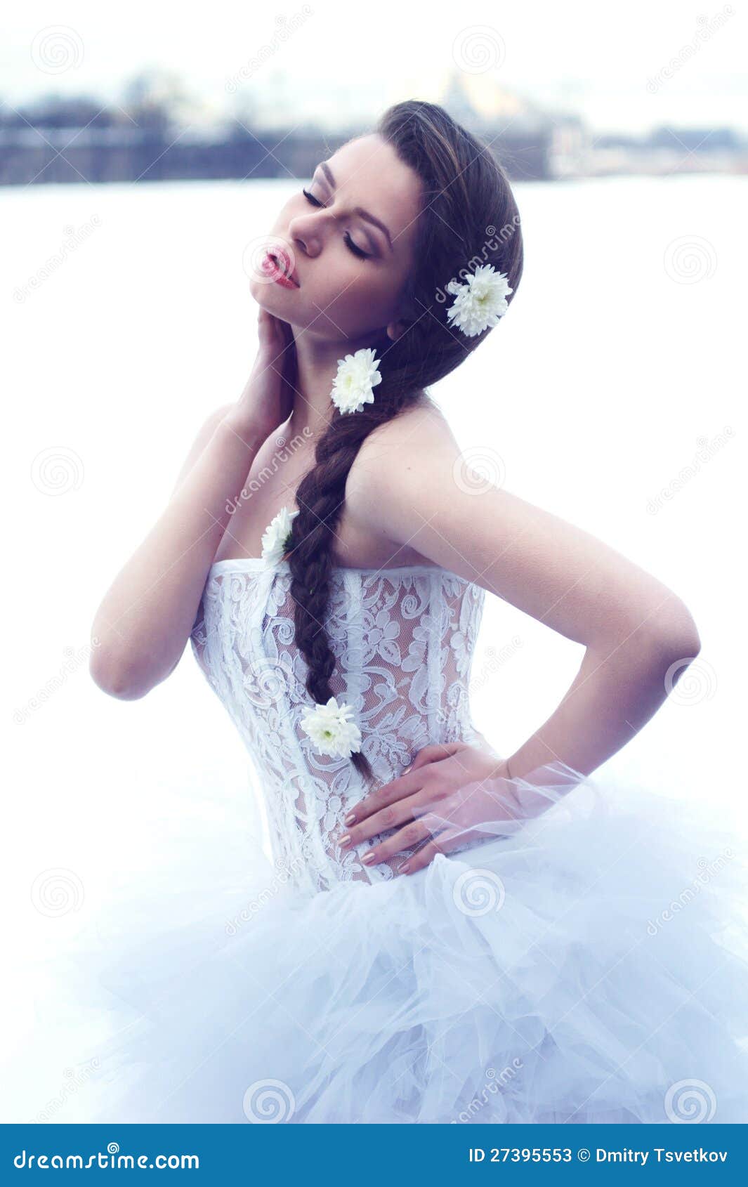 Wedding model stock image. Image of fashion, outside - 27395553