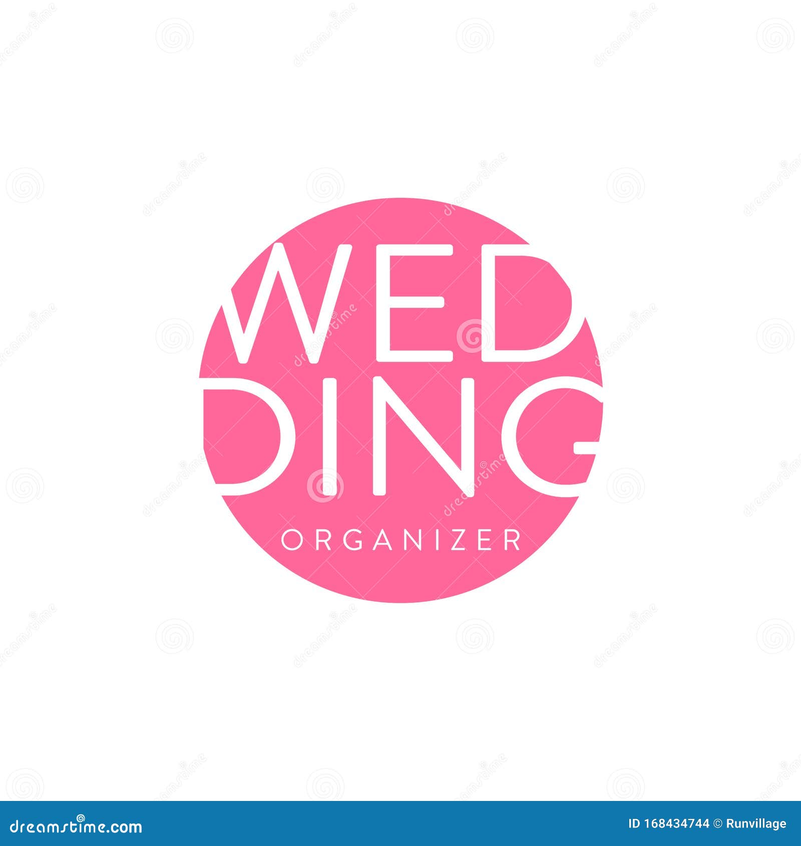 The Wedding Organizer Logo Design Stock Illustration - Illustration of ...