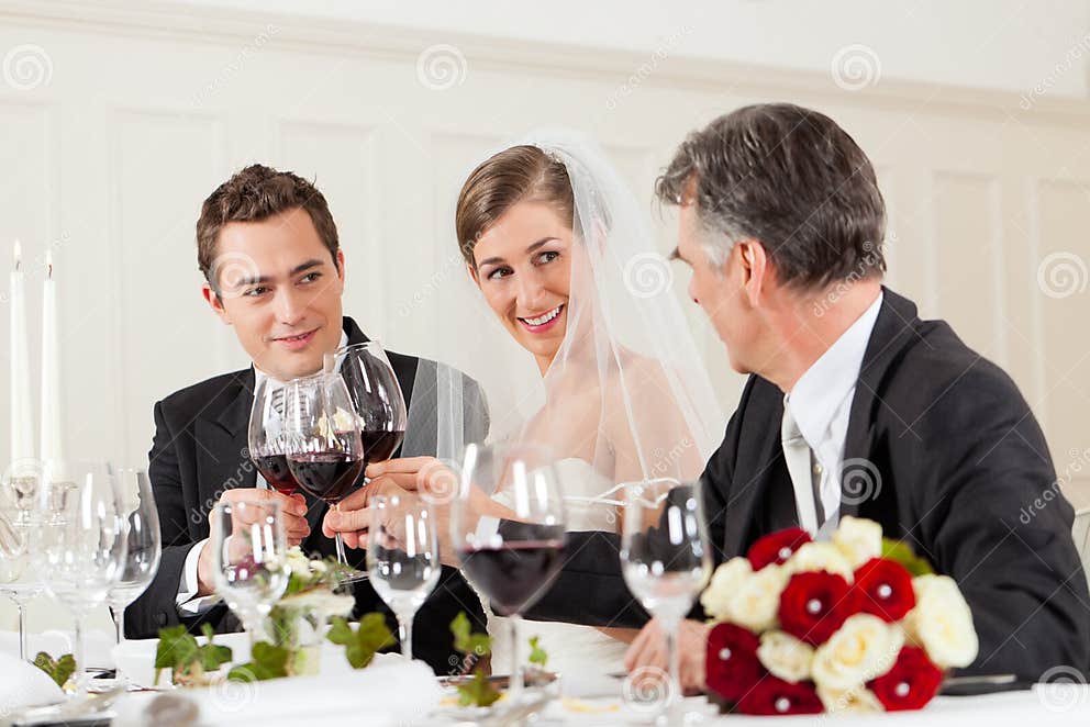Wedding party at dinner stock image. Image of food, guest - 23331893