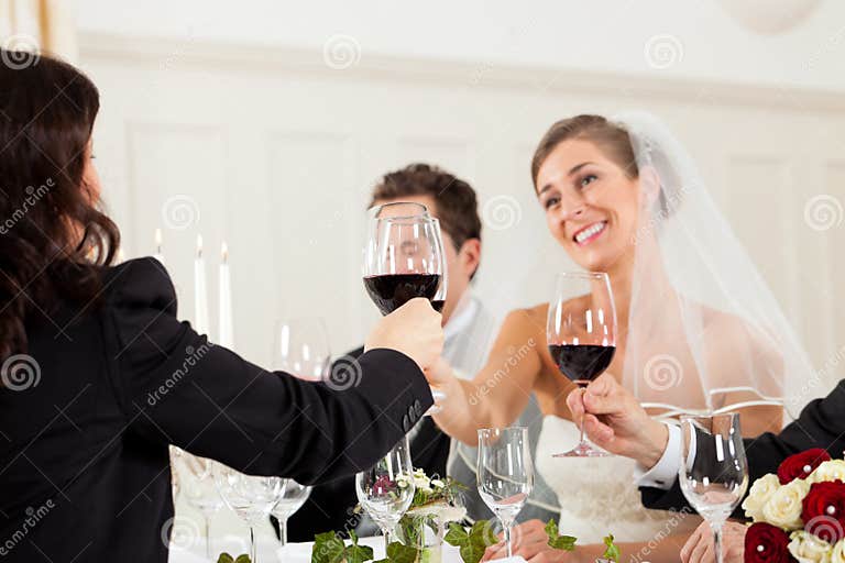 Wedding party at dinner stock photo. Image of couple - 23331910