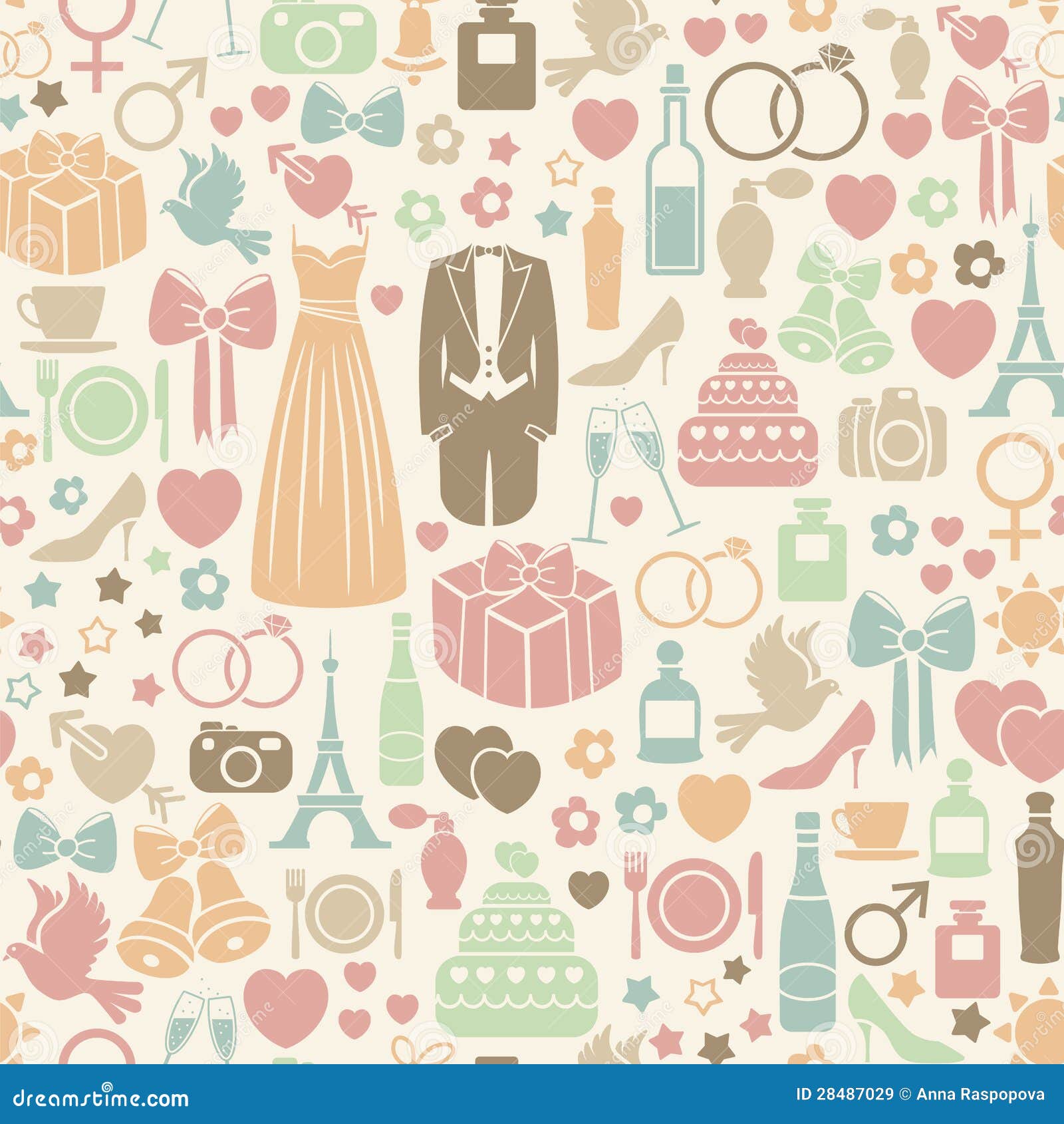 Wedding pattern stock vector. Illustration of beverage - 28487029