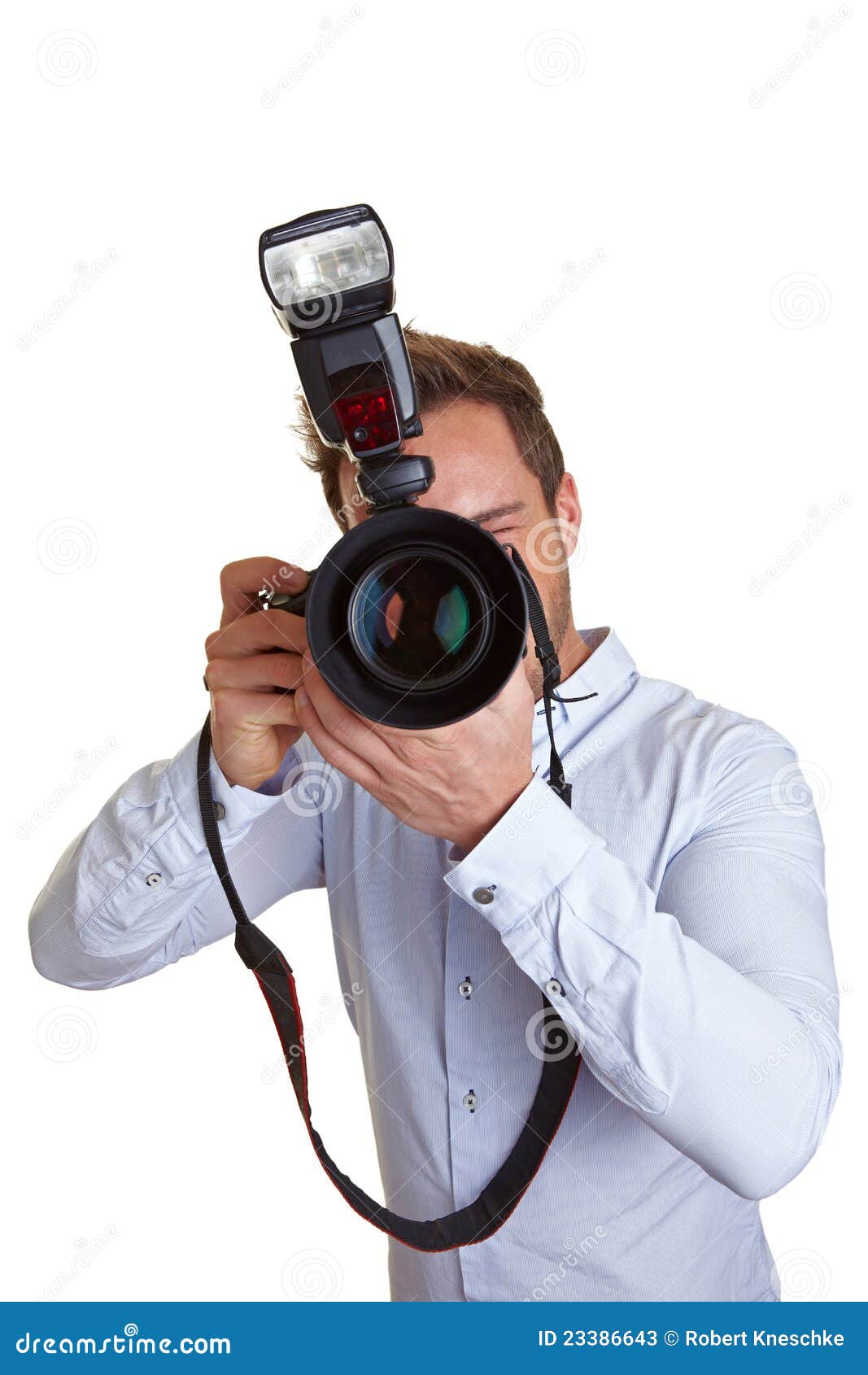 Wedding Photographer with Camera Stock Image - Image of camera ...