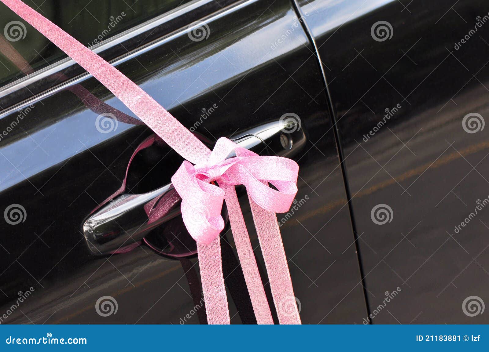 Wedding pink ribbon stock image. Image of black, hatband - 21183881