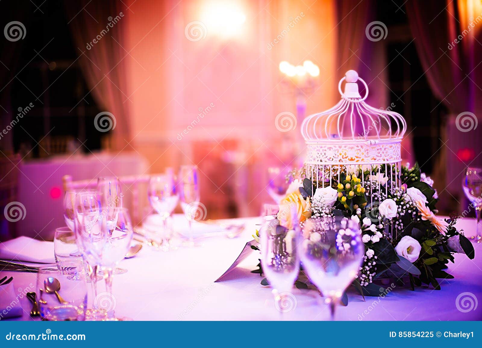 Wedding Place Setting, Colour Stock Image - Image of colourful, wedding ...