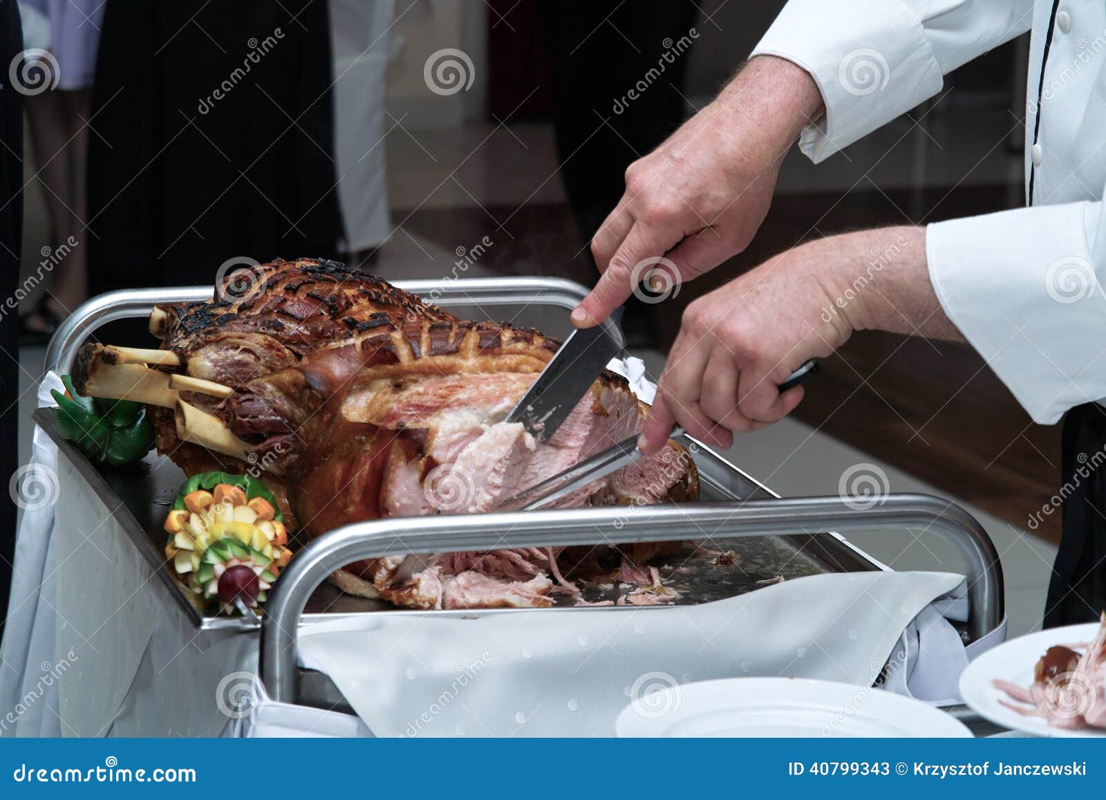 Wedding pork. stock image. Image of cooking, cooked, wedded - 40799343