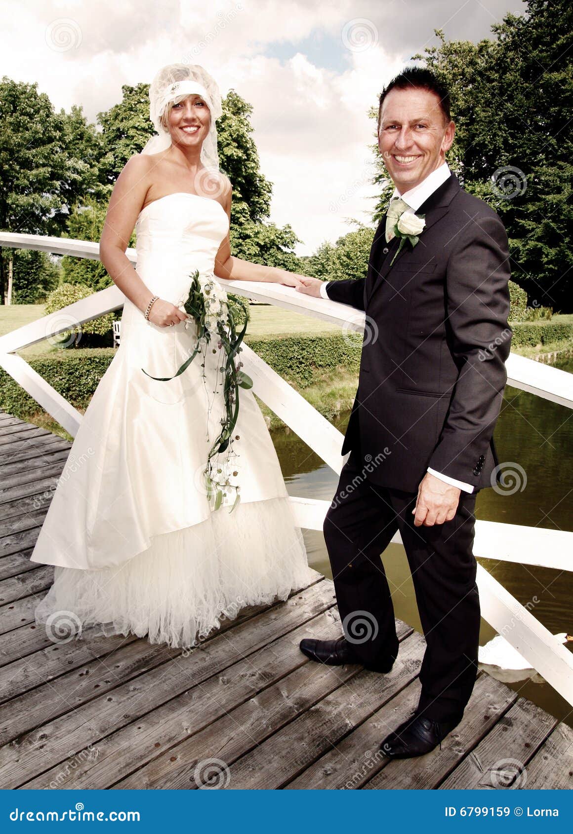 Wedding portrait bridge stock image. Image of ceremony - 6799159