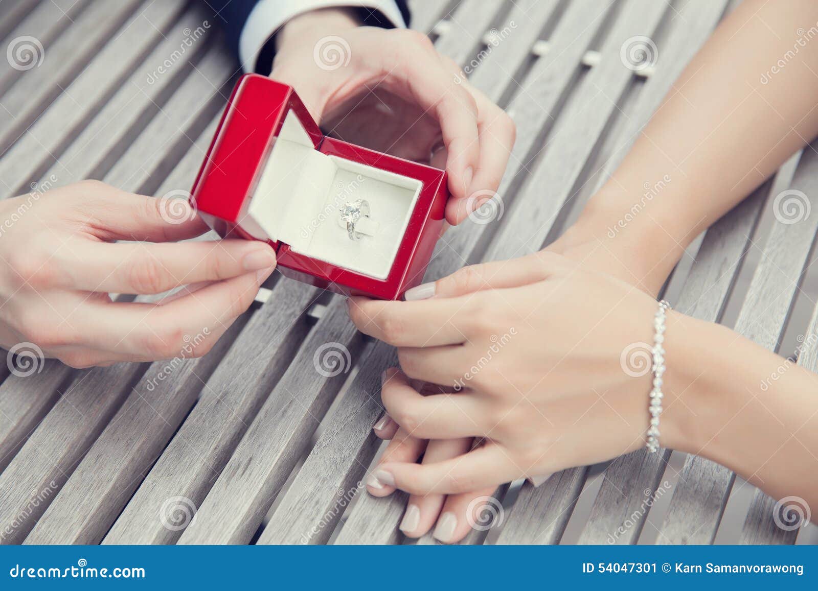 Wedding Proposal with Diamond Ring Stock Image - Image of engaged ...