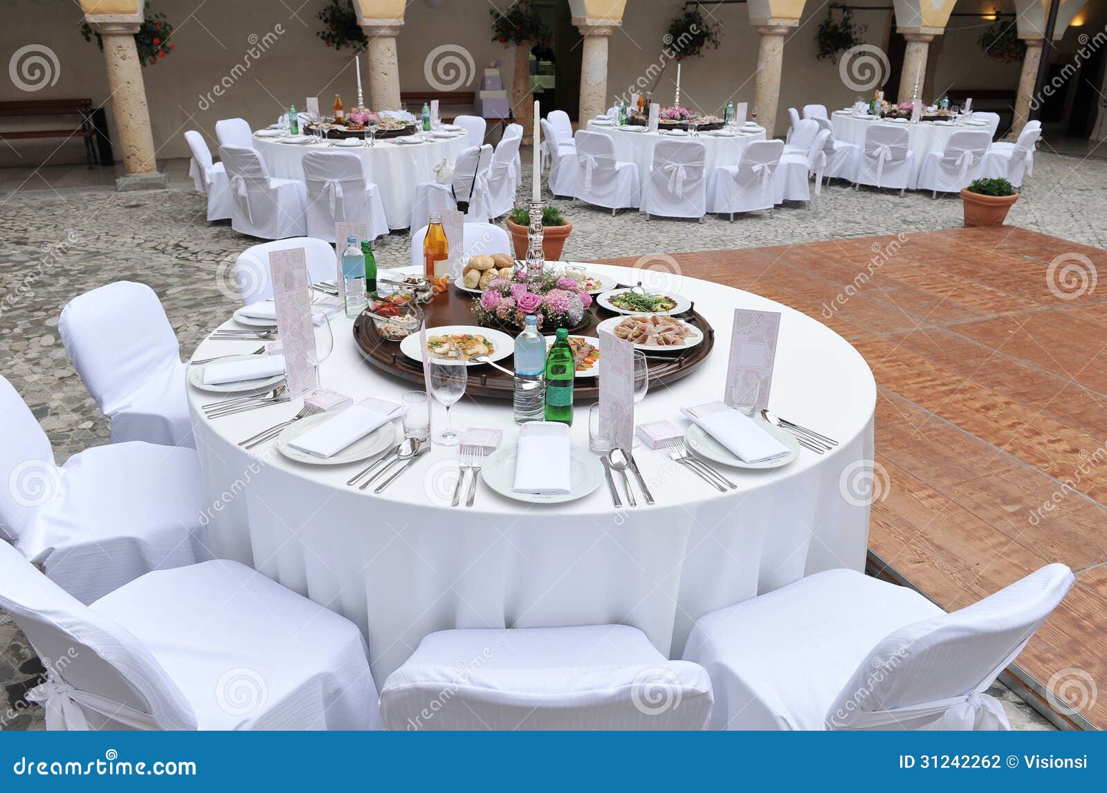 Wedding reception area stock photo. Image of event, decor - 31242262