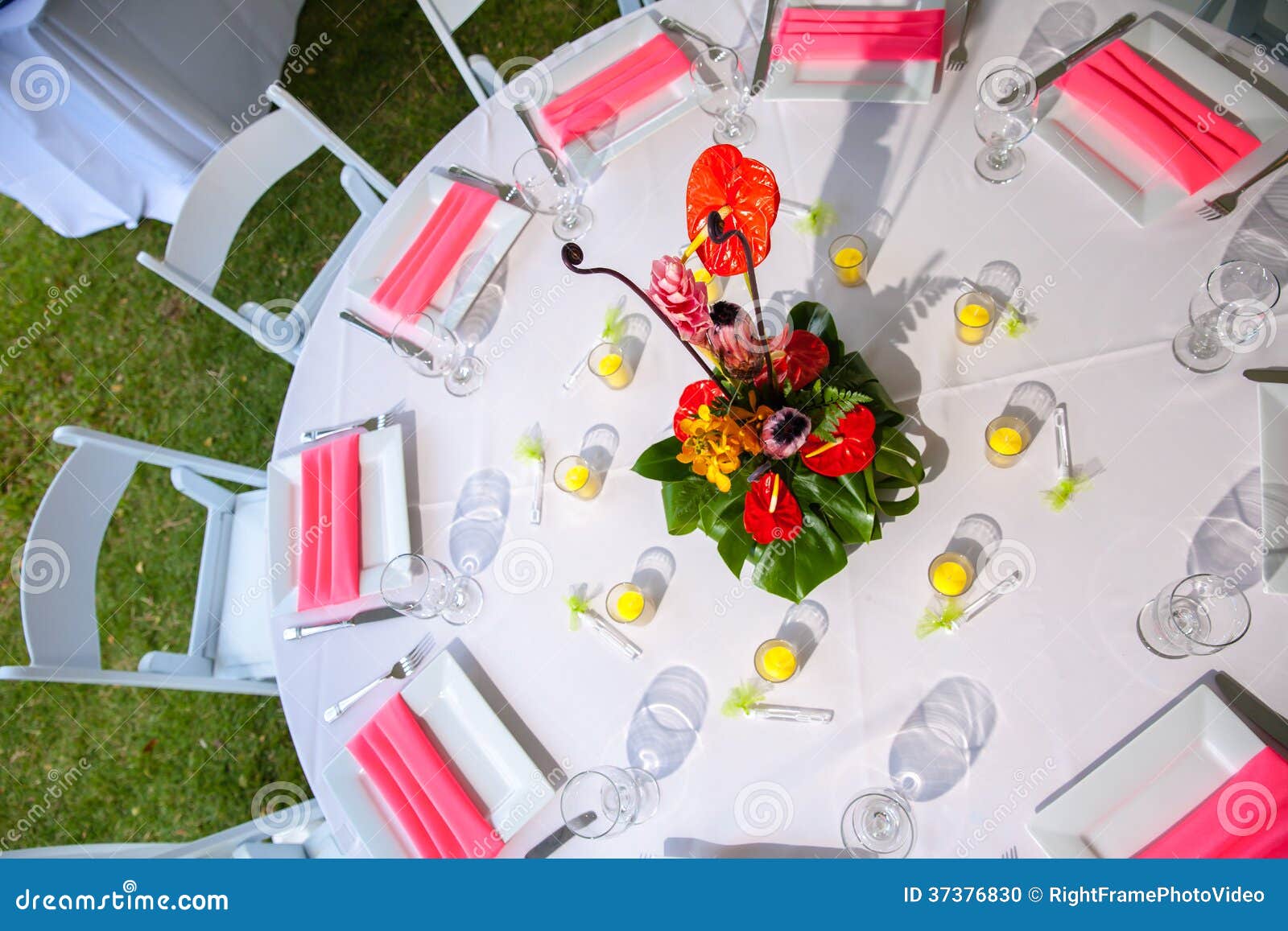 Wedding Reception Area stock photo. Image of chopstick - 37376830