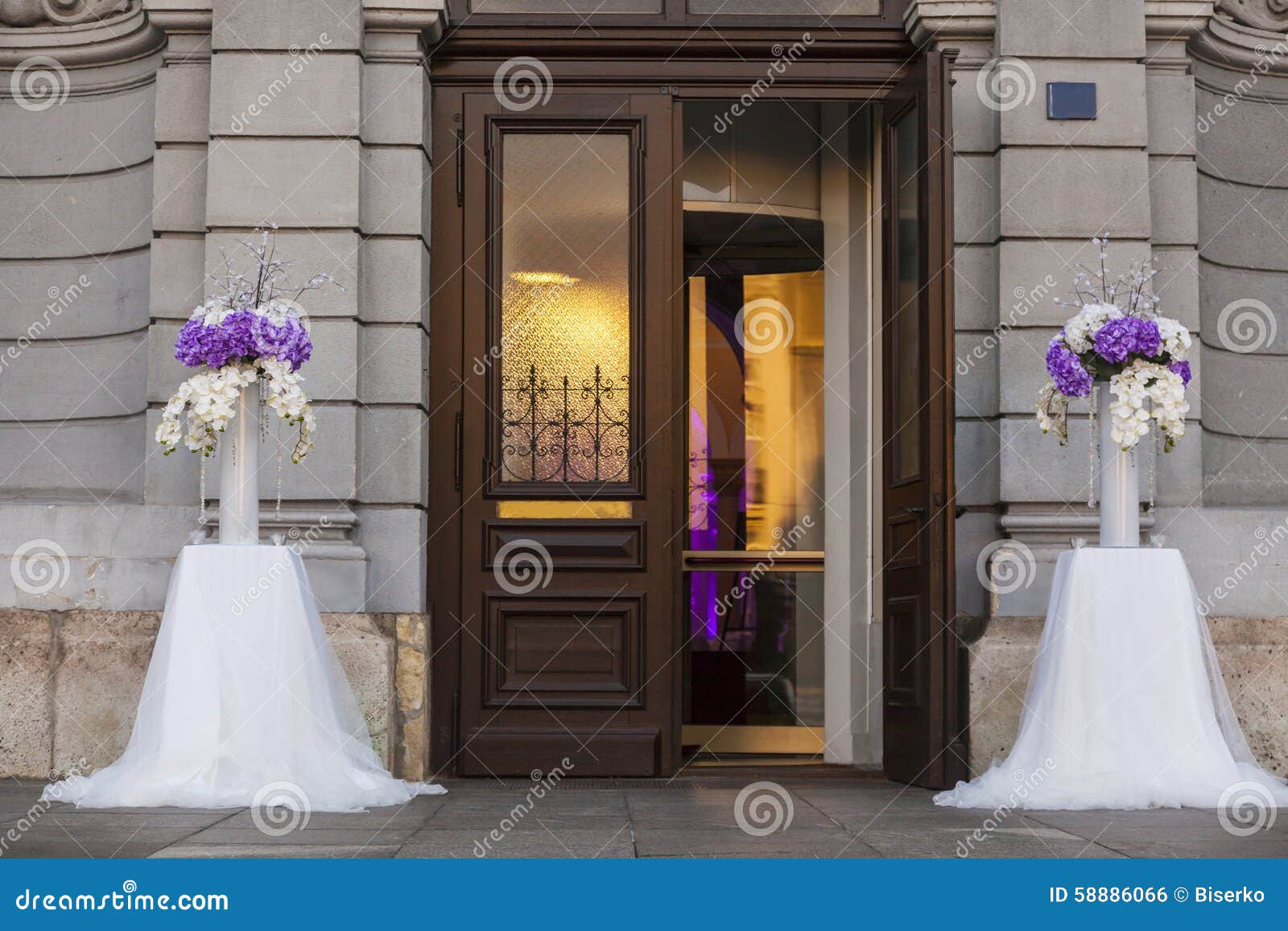 Wedding reception stock photo. Image of venue, romantic - 58886066