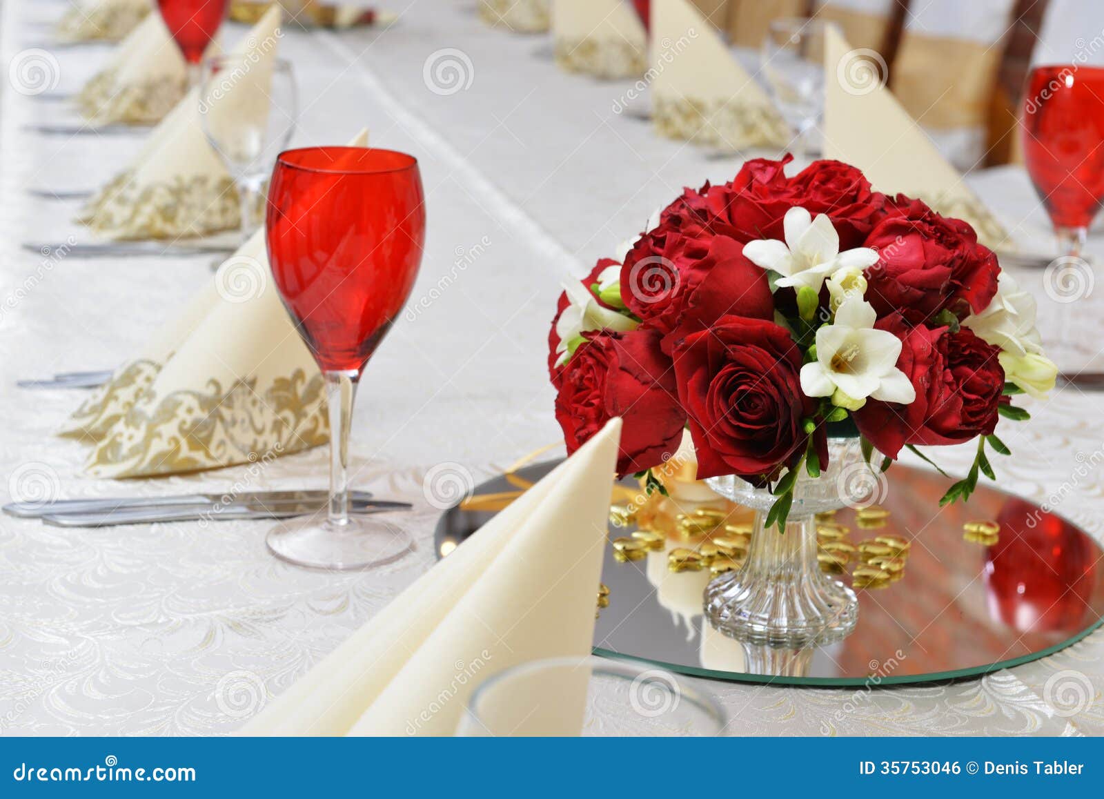 Wedding reception stock photo. Image of preparations - 35753046