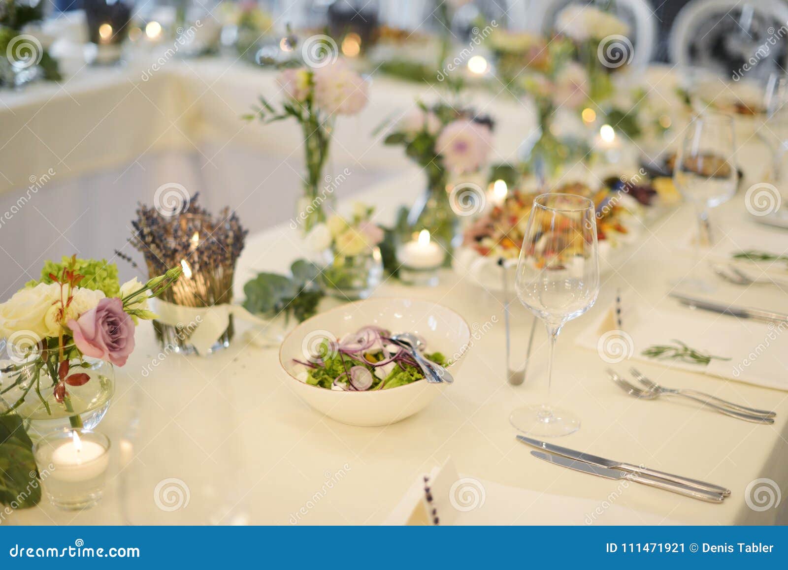 Wedding reception table stock image. Image of foods - 111471921