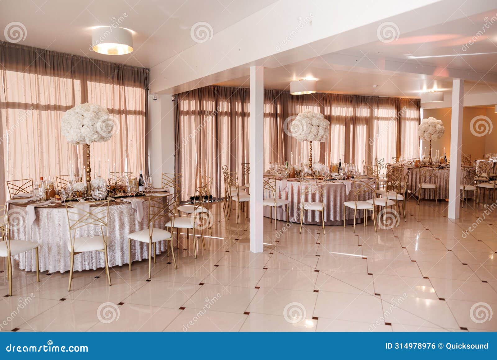 Wedding reception table stock photo. Image of reception - 314978976