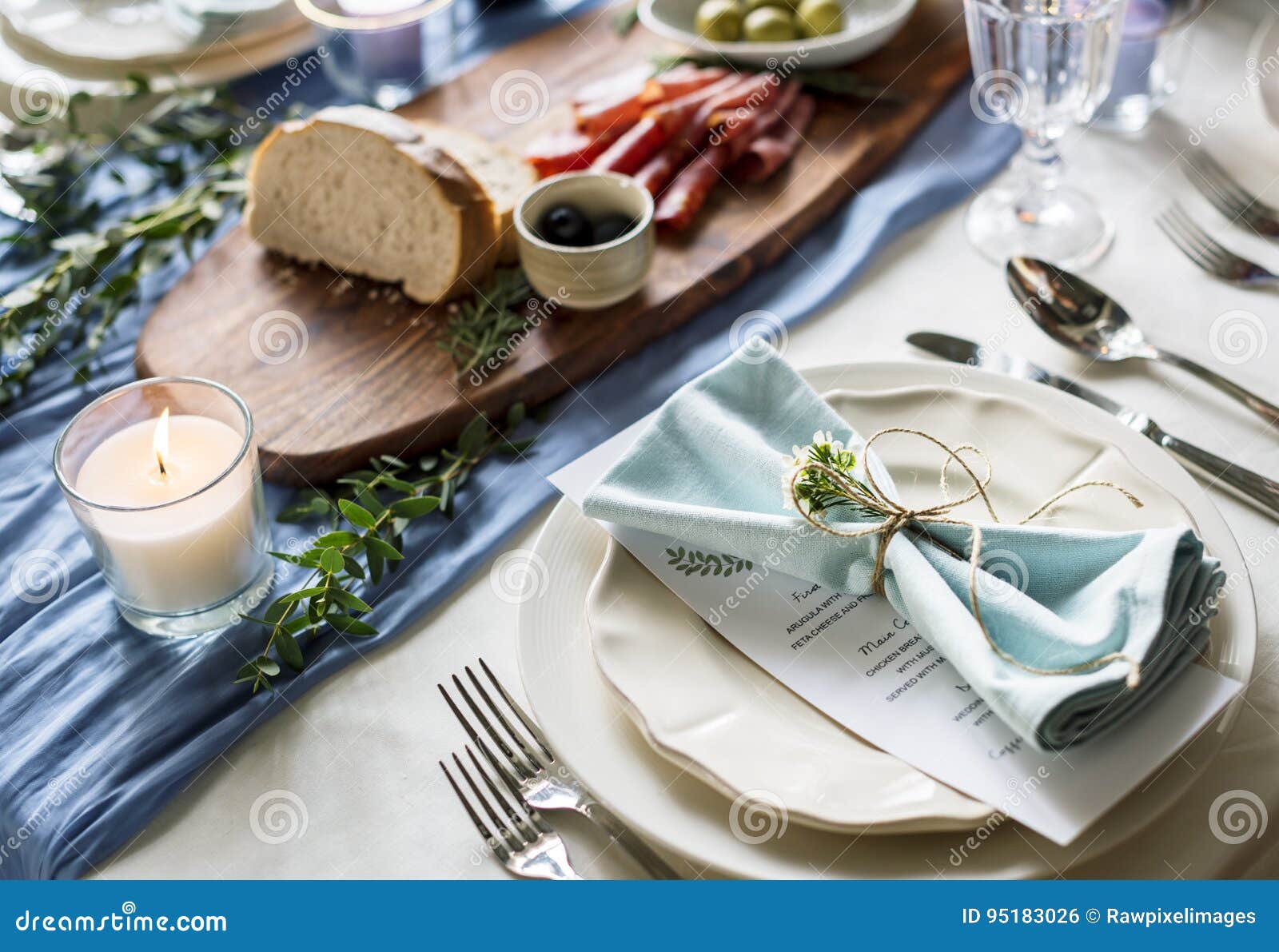Wedding Reception Table Setting Concept Stock Photo - Image of ...