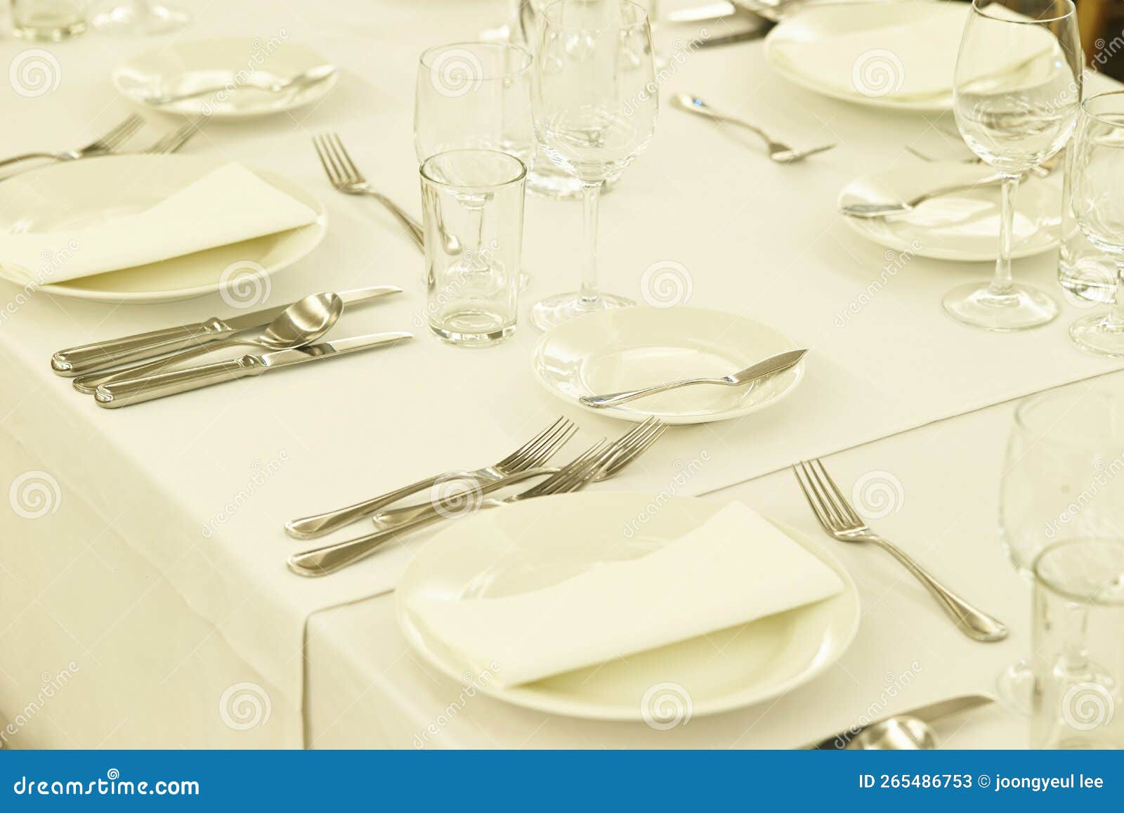 Wedding Reception Table Setting Stock Image - Image of wineglass ...