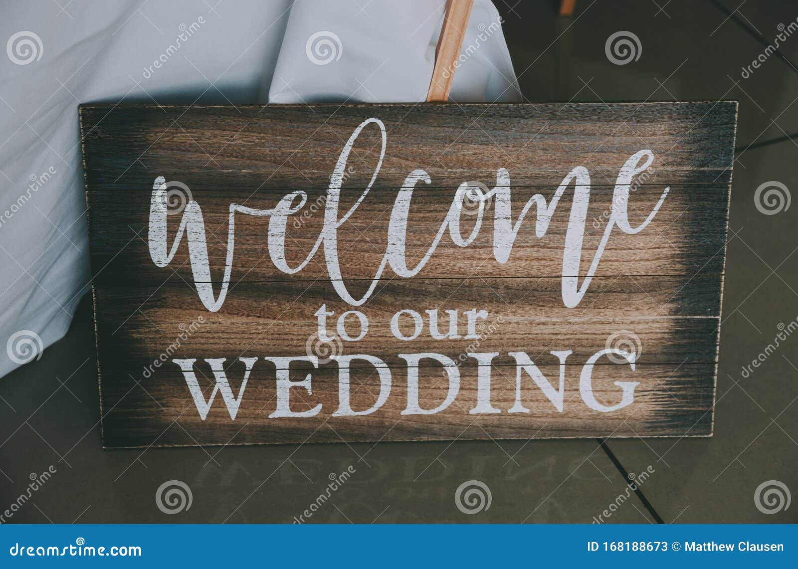 Wedding Reception. Welcome Sign Stock Image - Image of colorful ...