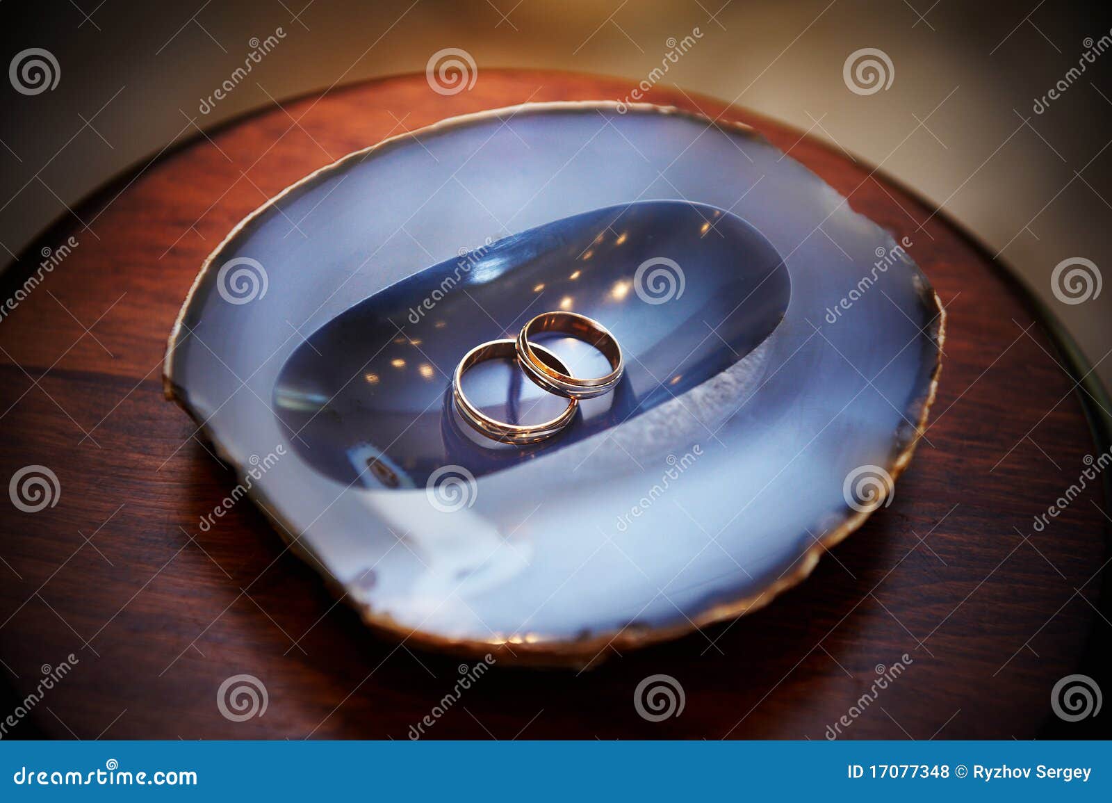 Wedding Ring for Bride and Groom Stock Photo - Image of blue, rich ...