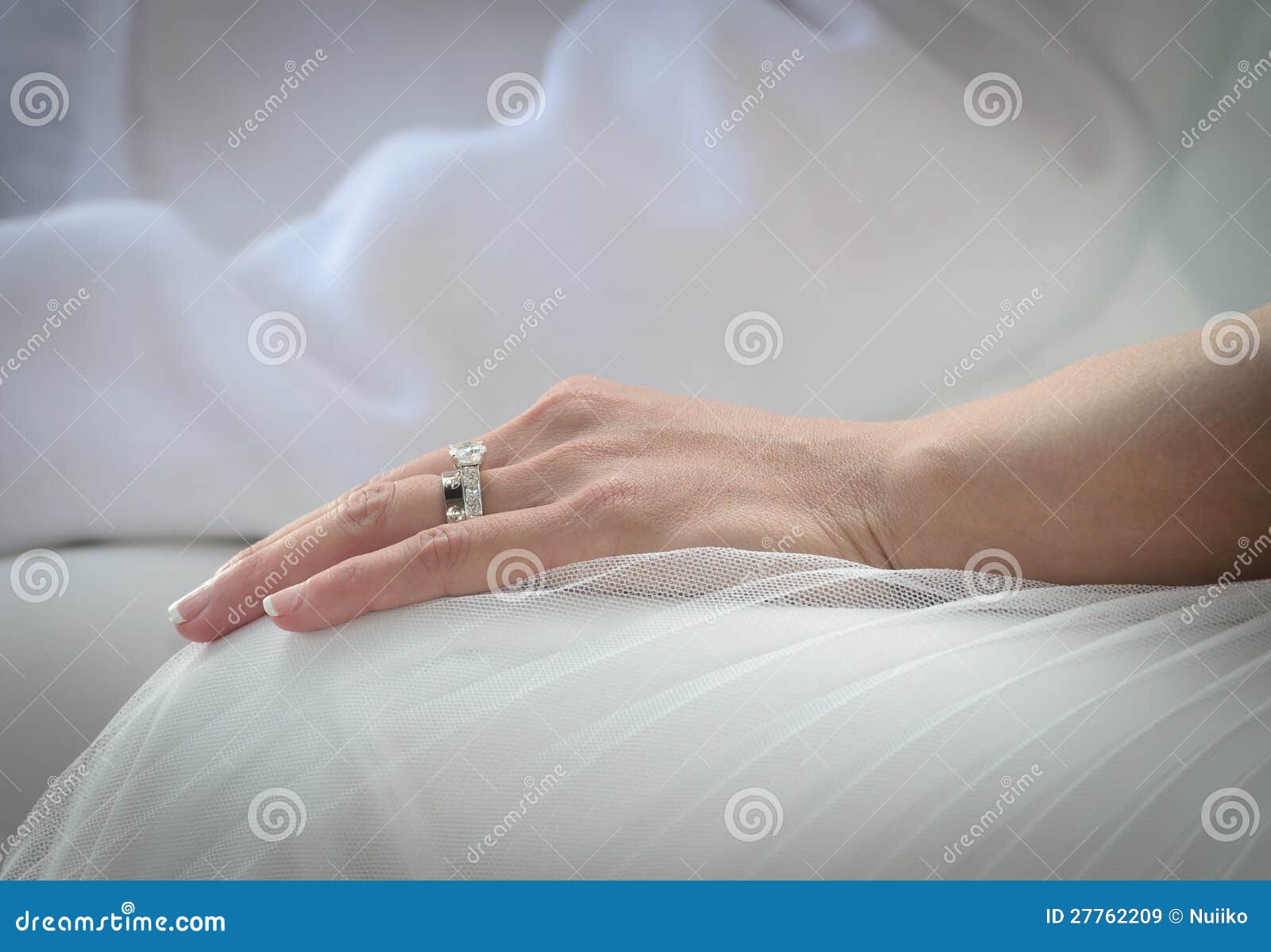 Wedding ring on bride hand stock image. Image of marry - 27762209