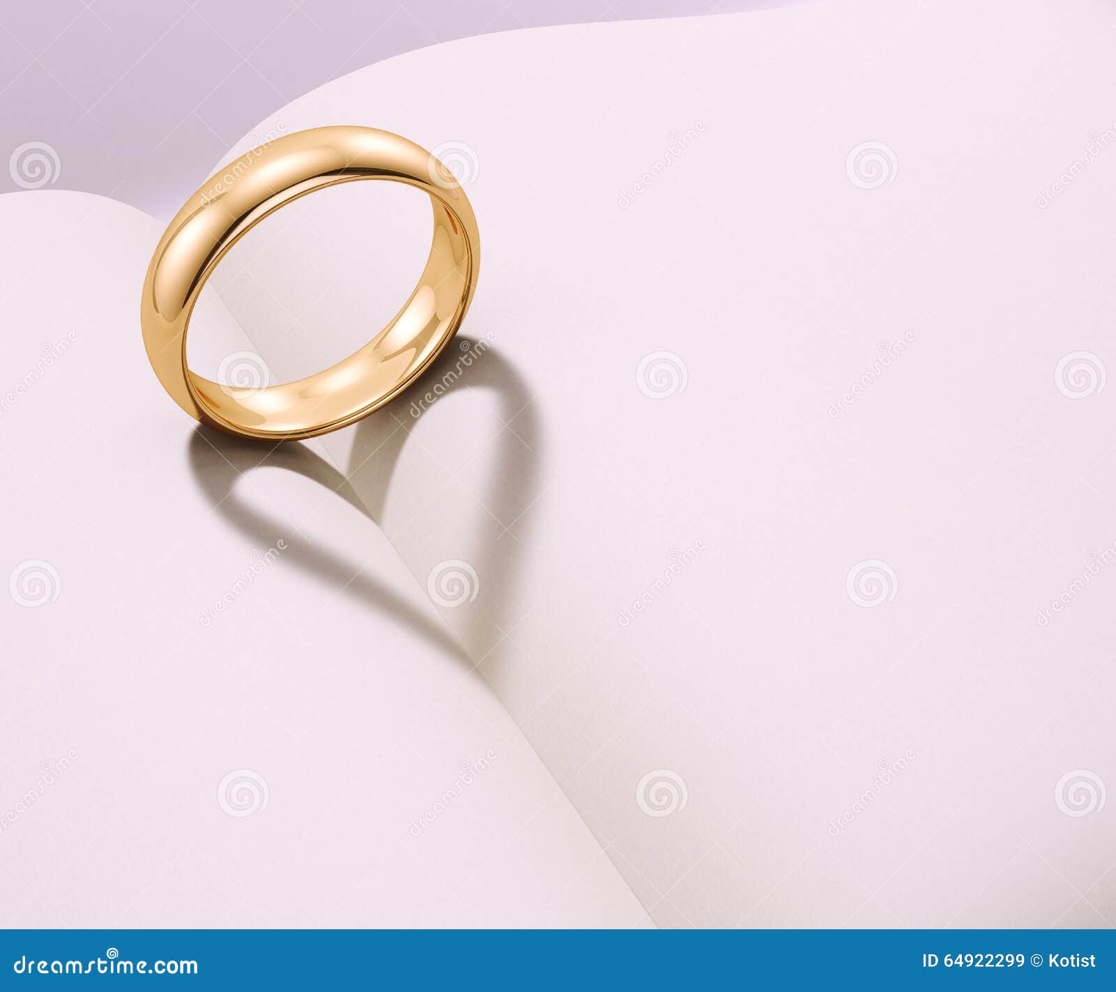 Wedding Ring Casting Heart Shaped Shadow Stock Illustration ...