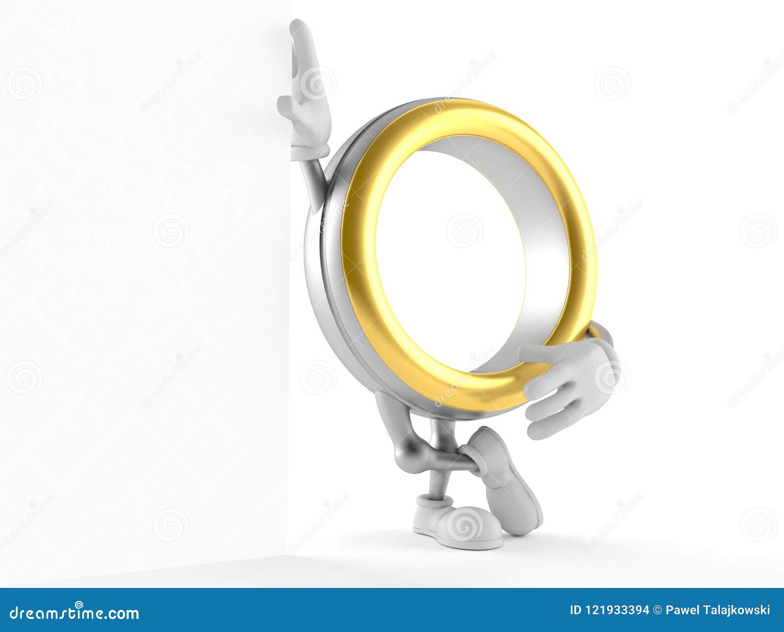 Wedding ring character stock illustration. Illustration of married ...
