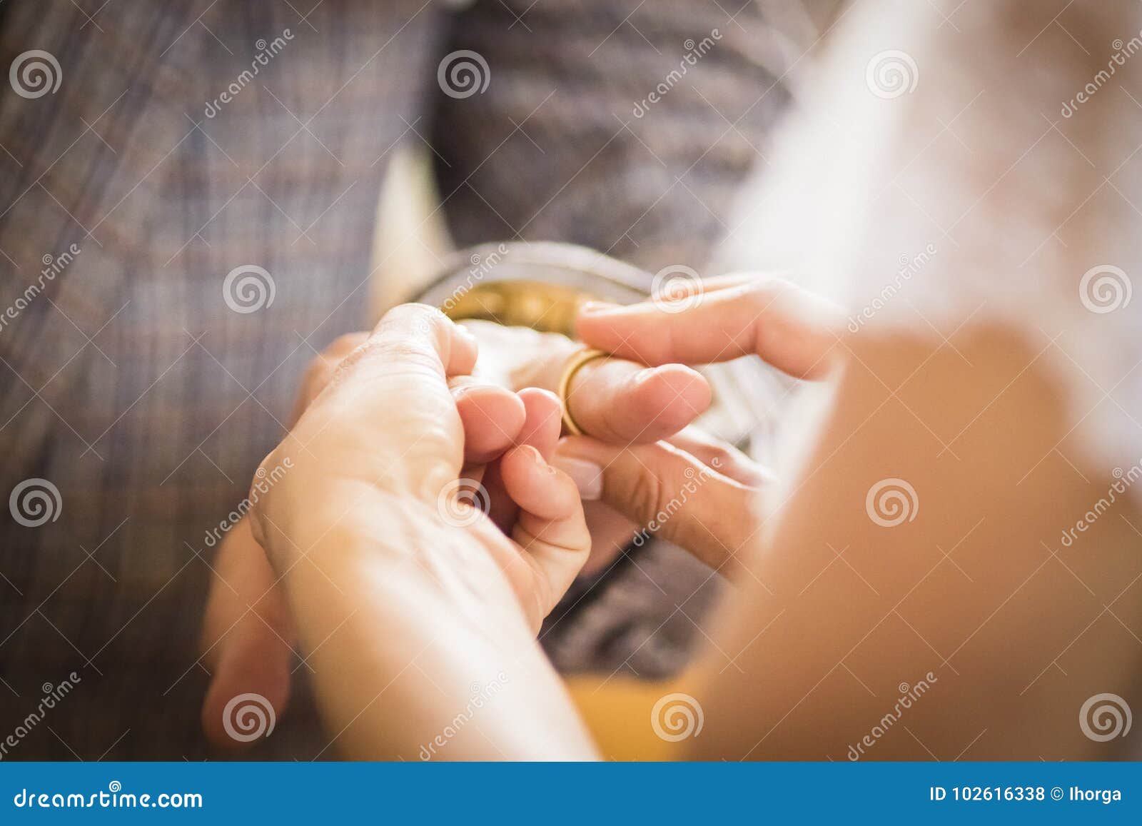 Wedding Ring for Wedding Couple on Wedding Day Stock Photo - Image of ...