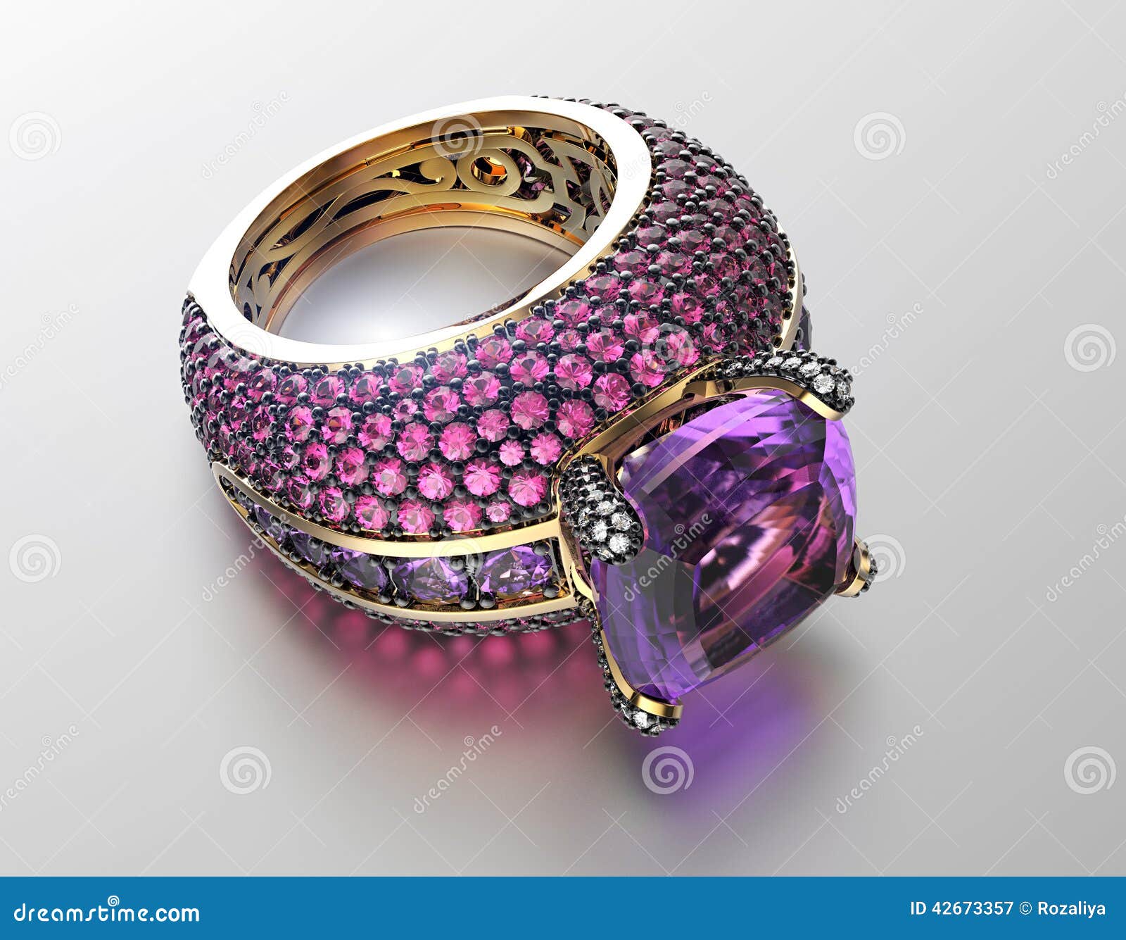 Wedding Ring with Diamond. Jewelry Background Stock Illustration ...
