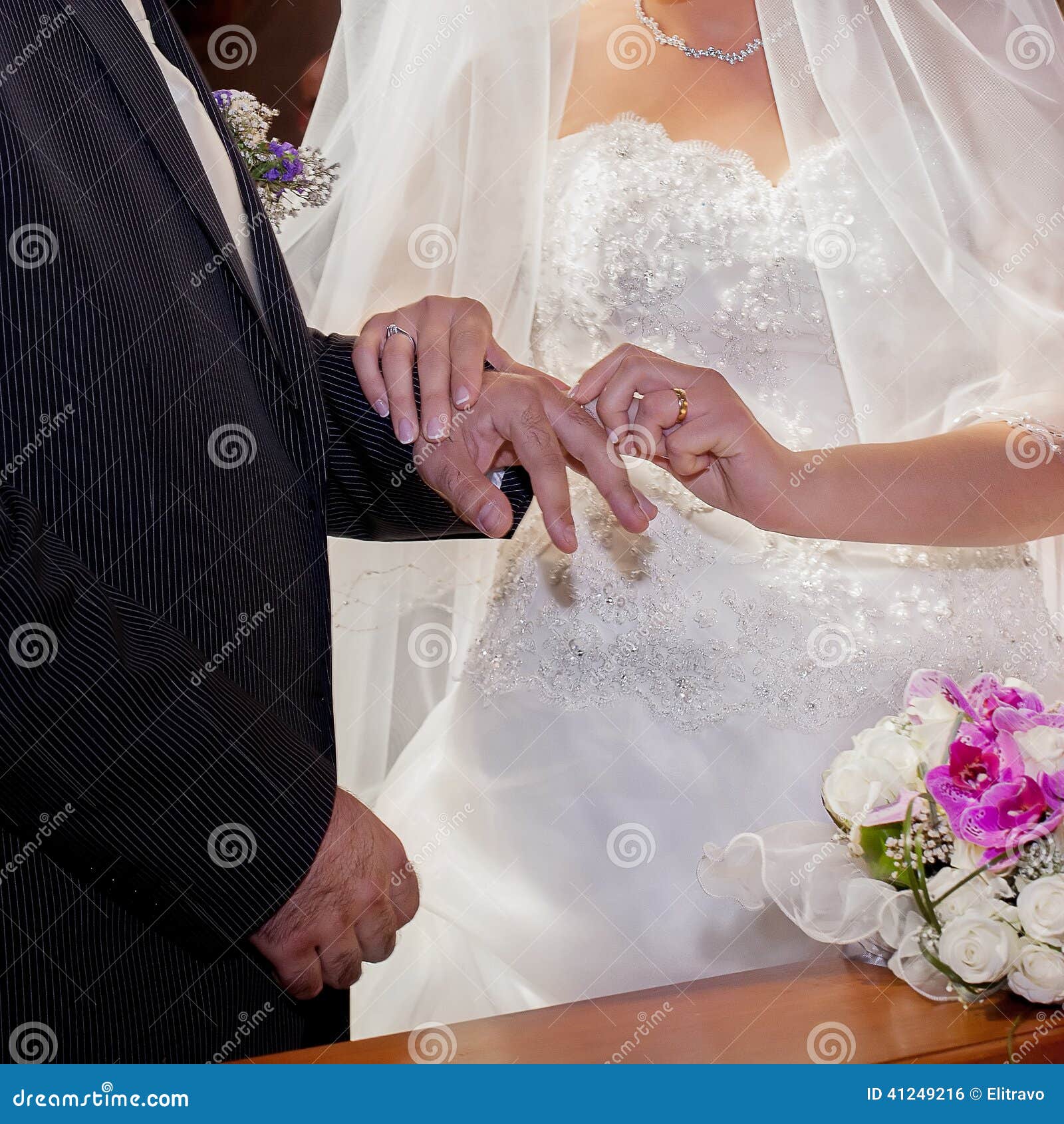Wedding ring exchange stock photo. Image of engagement - 41249216