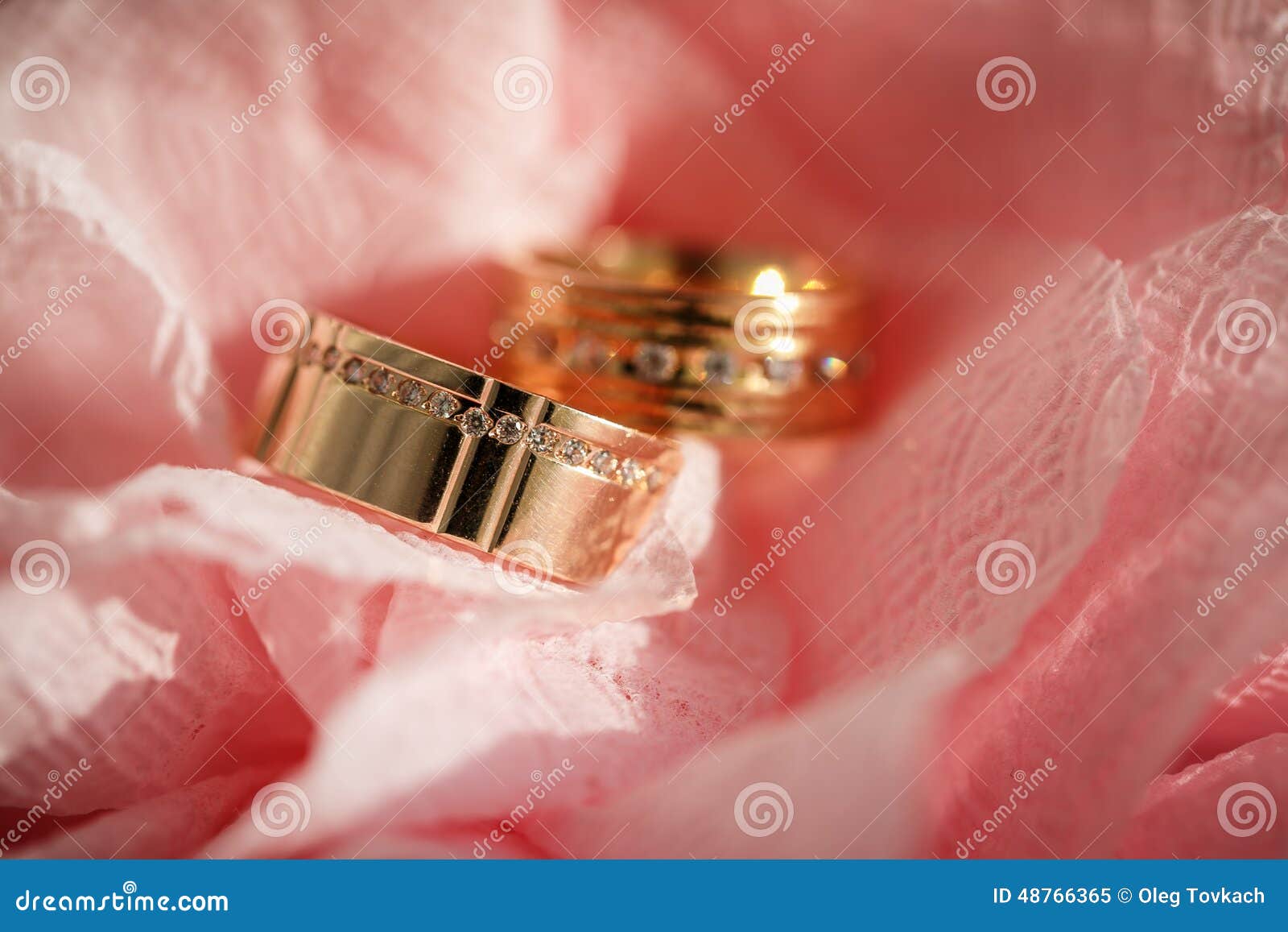 Wedding Ring in Flowers Background Stock Image - Image of jewelry ...