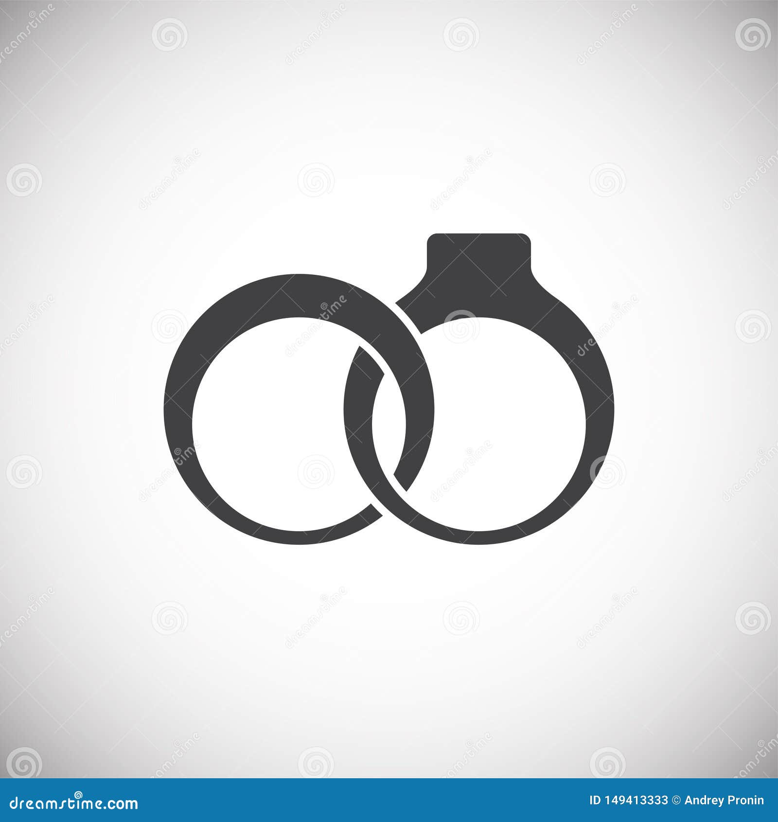 Wedding Ring Icon on Background for Graphic and Web Design. Simple ...