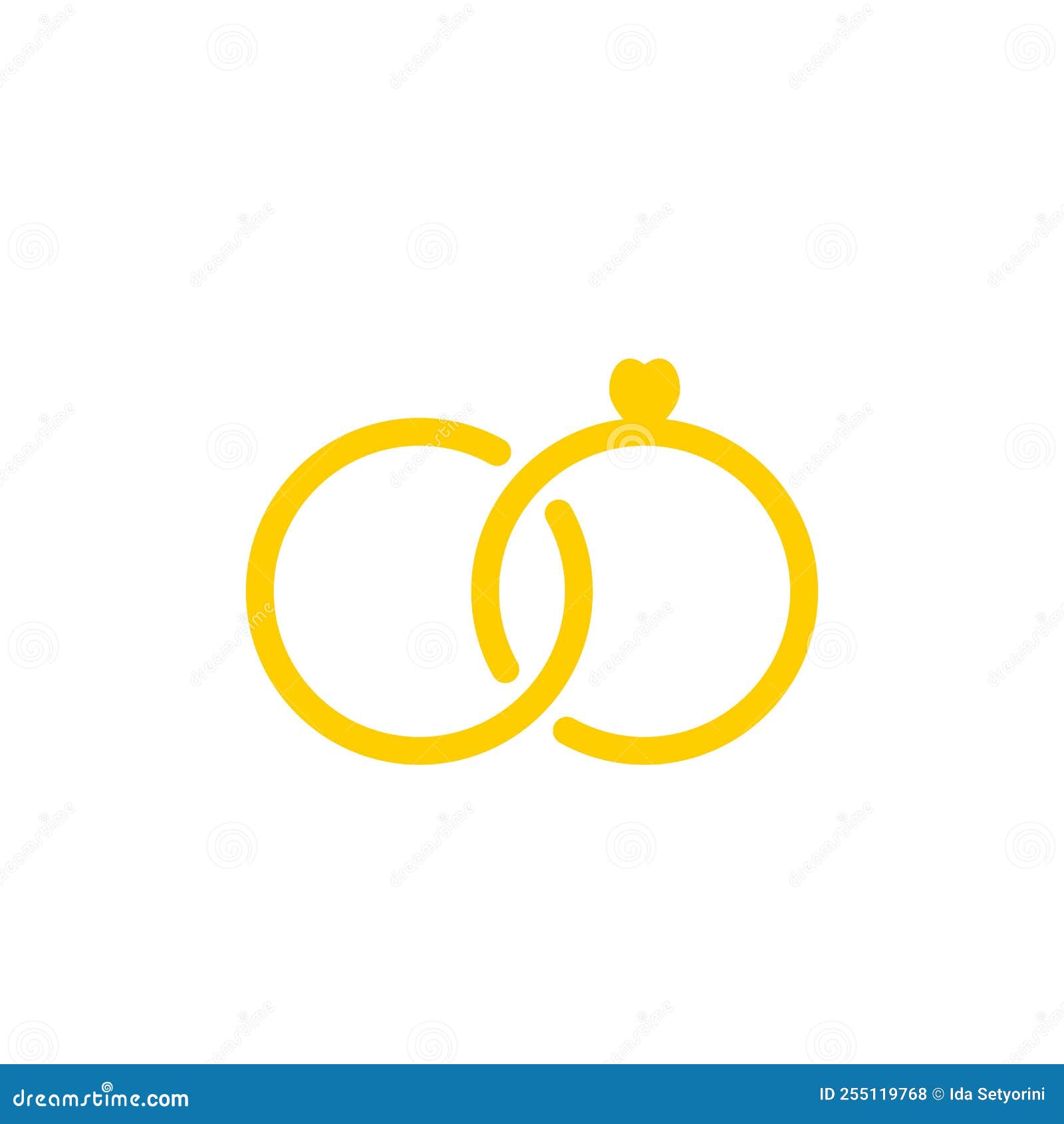 Wedding Ring Icon Logo Vektor Stock Illustration - Illustration of ...