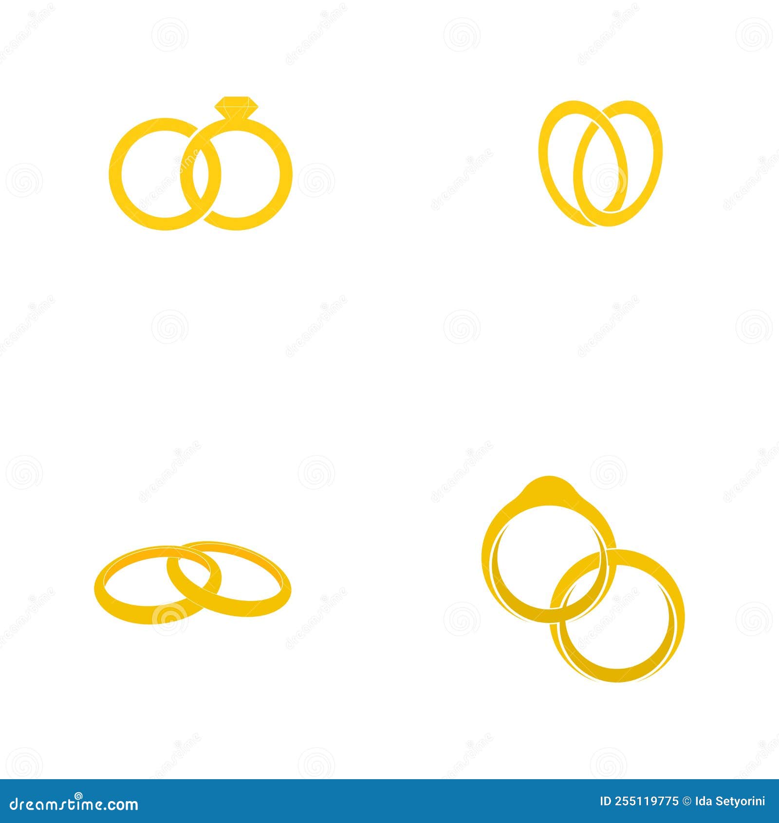 Wedding Ring Icon Logo Vektor Stock Illustration - Illustration of ...