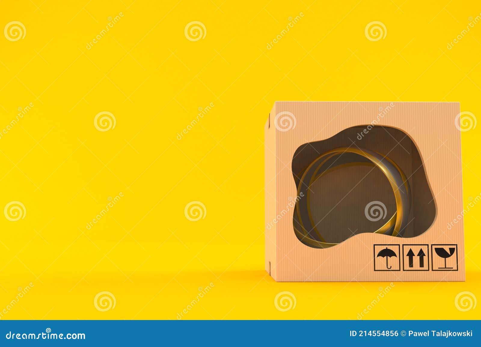Wedding Ring Inside Package Stock Illustration - Illustration of ...