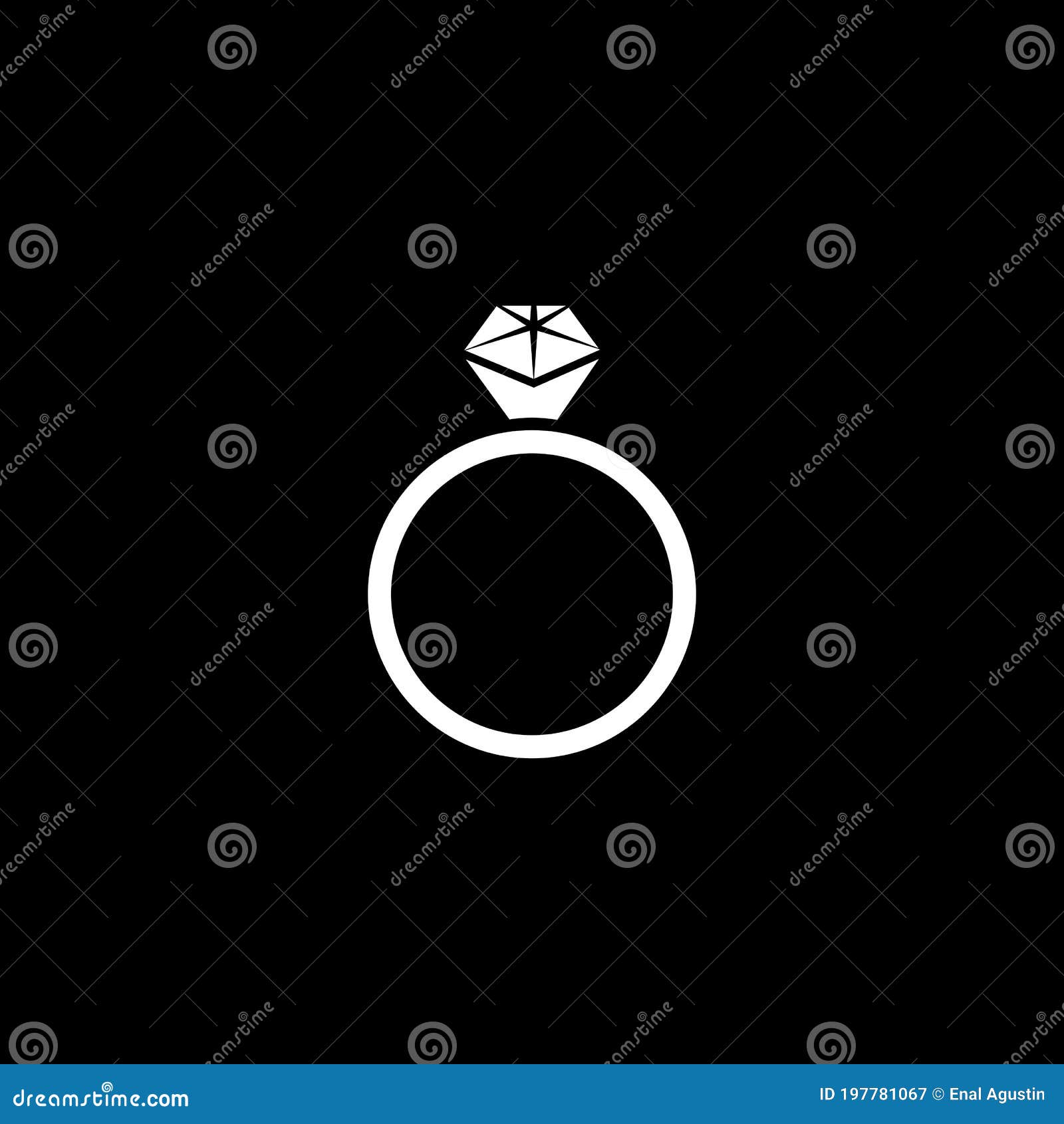 Wedding Ring Logo Design Template Stock Vector - Illustration of ...