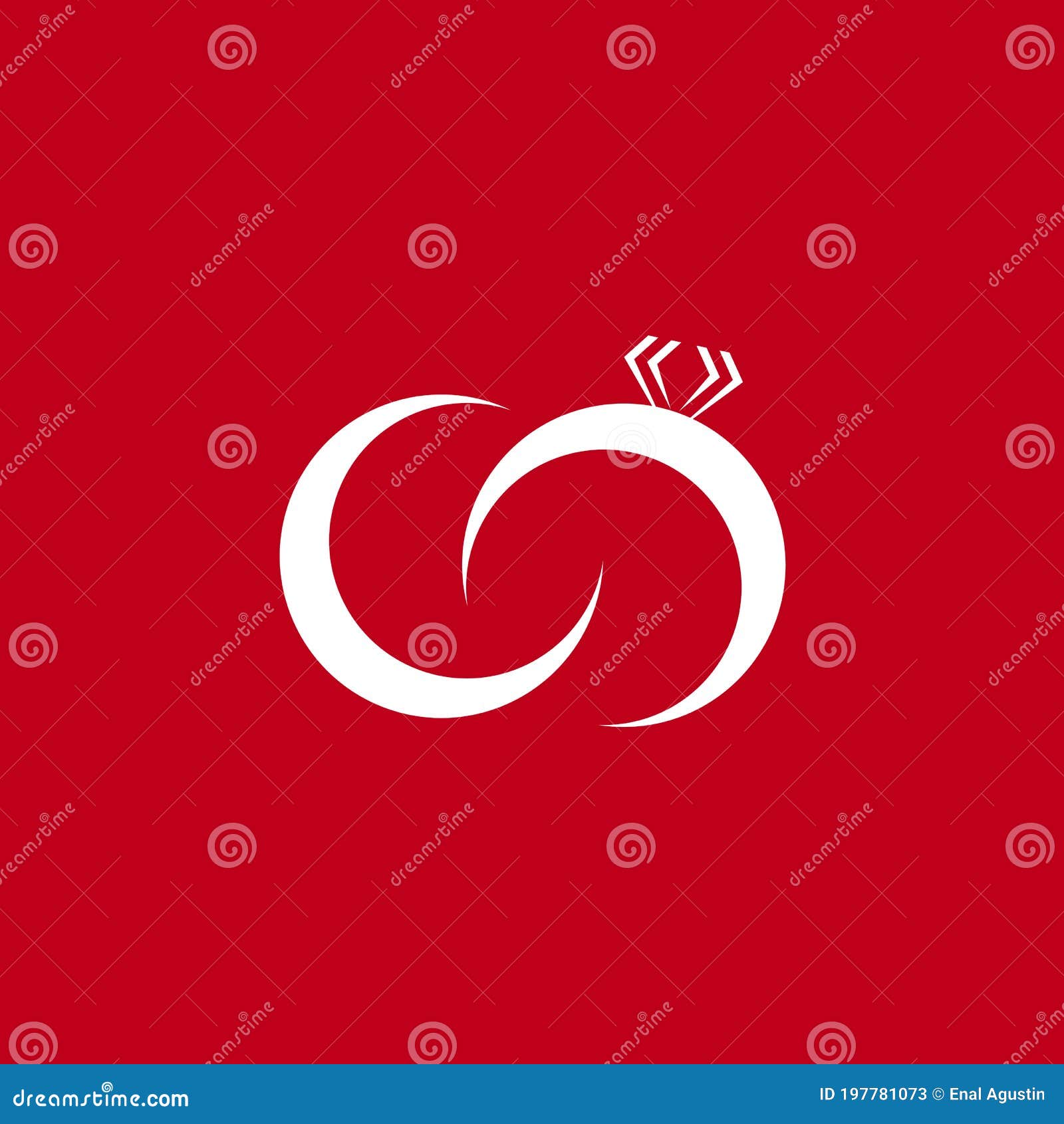 Wedding Ring Logo Design Template Stock Vector - Illustration of icon ...