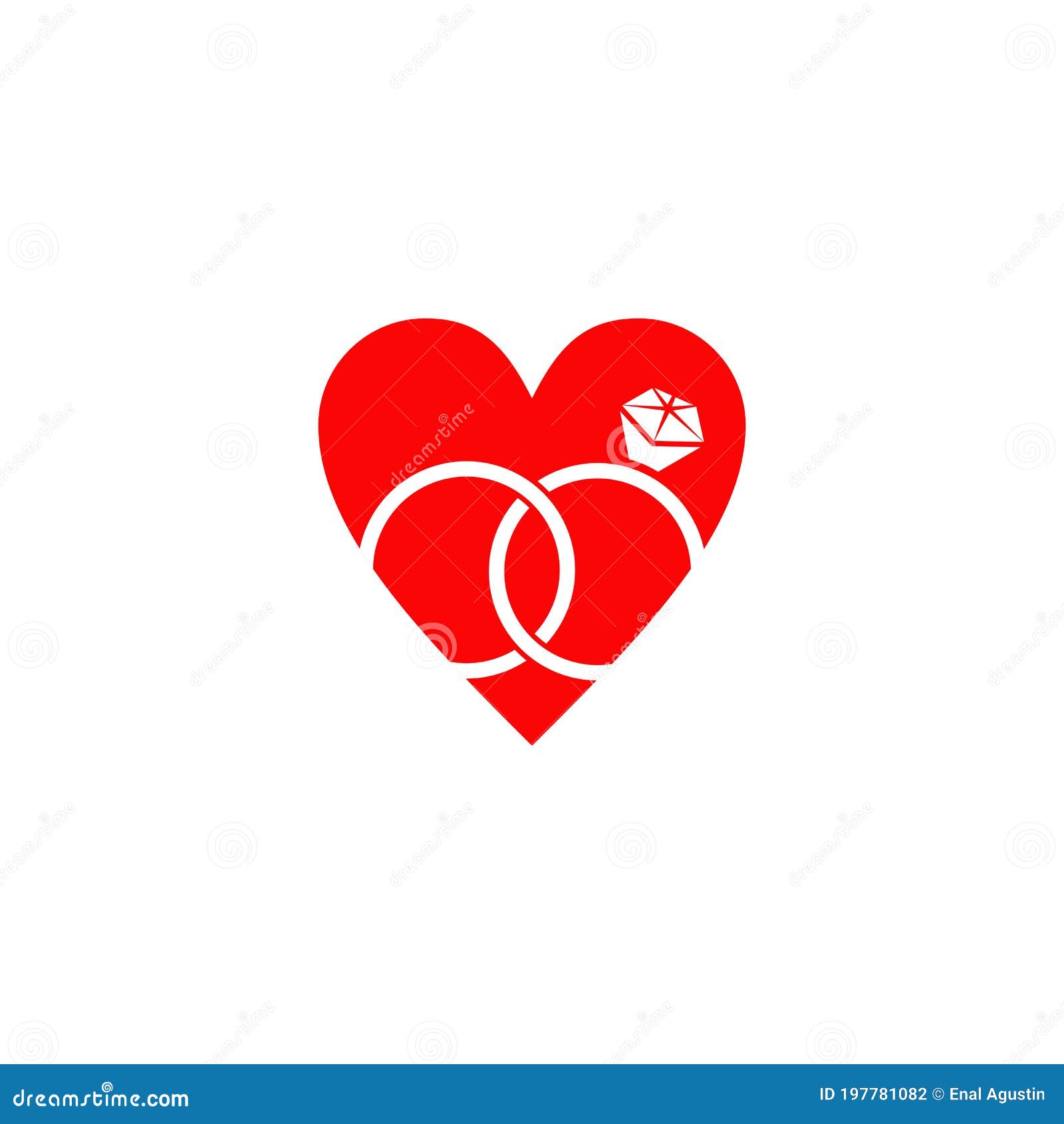 Wedding Ring Logo Design Template Stock Vector - Illustration of couple ...