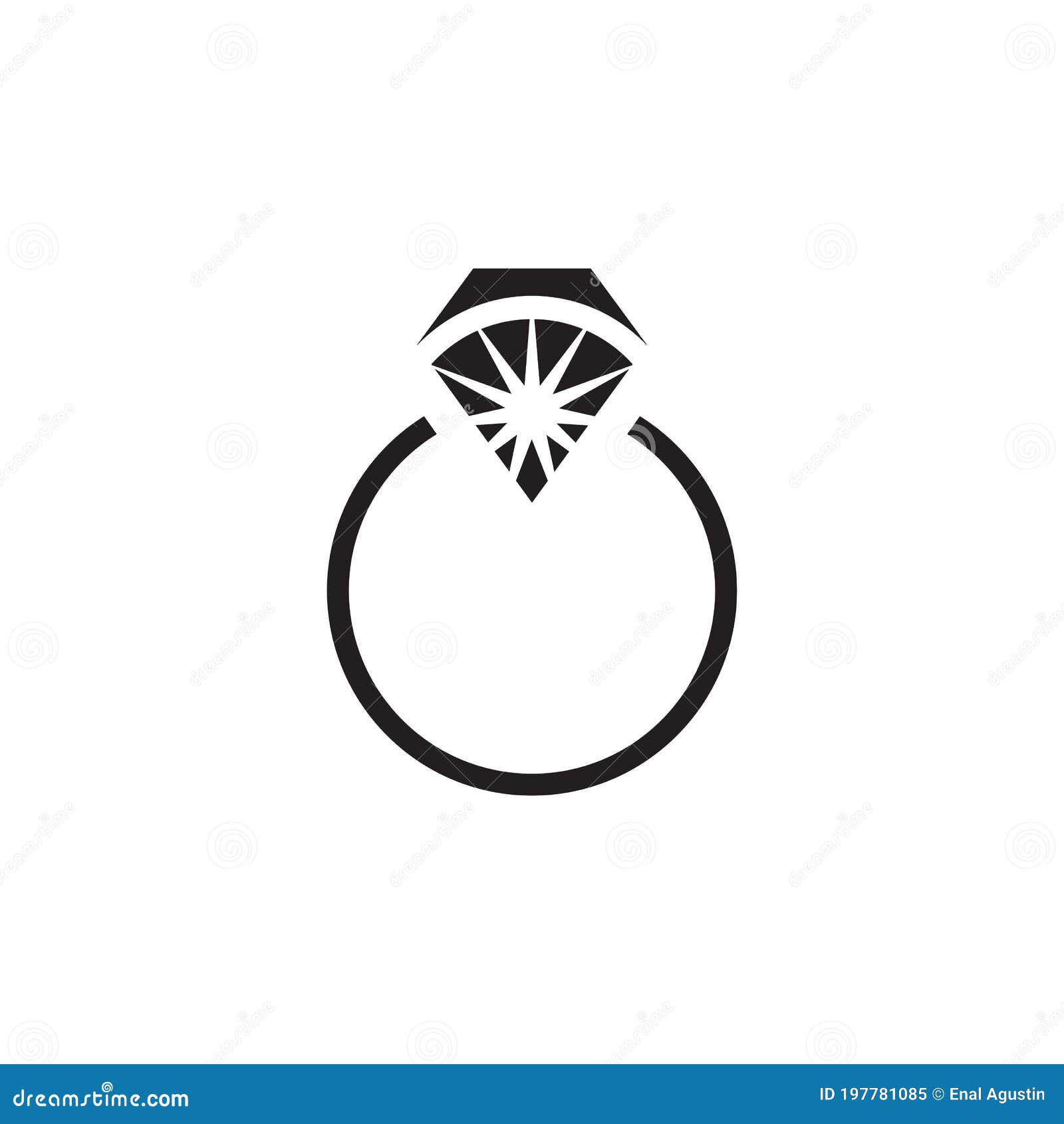Wedding Ring Logo Design Template Stock Vector - Illustration of line ...