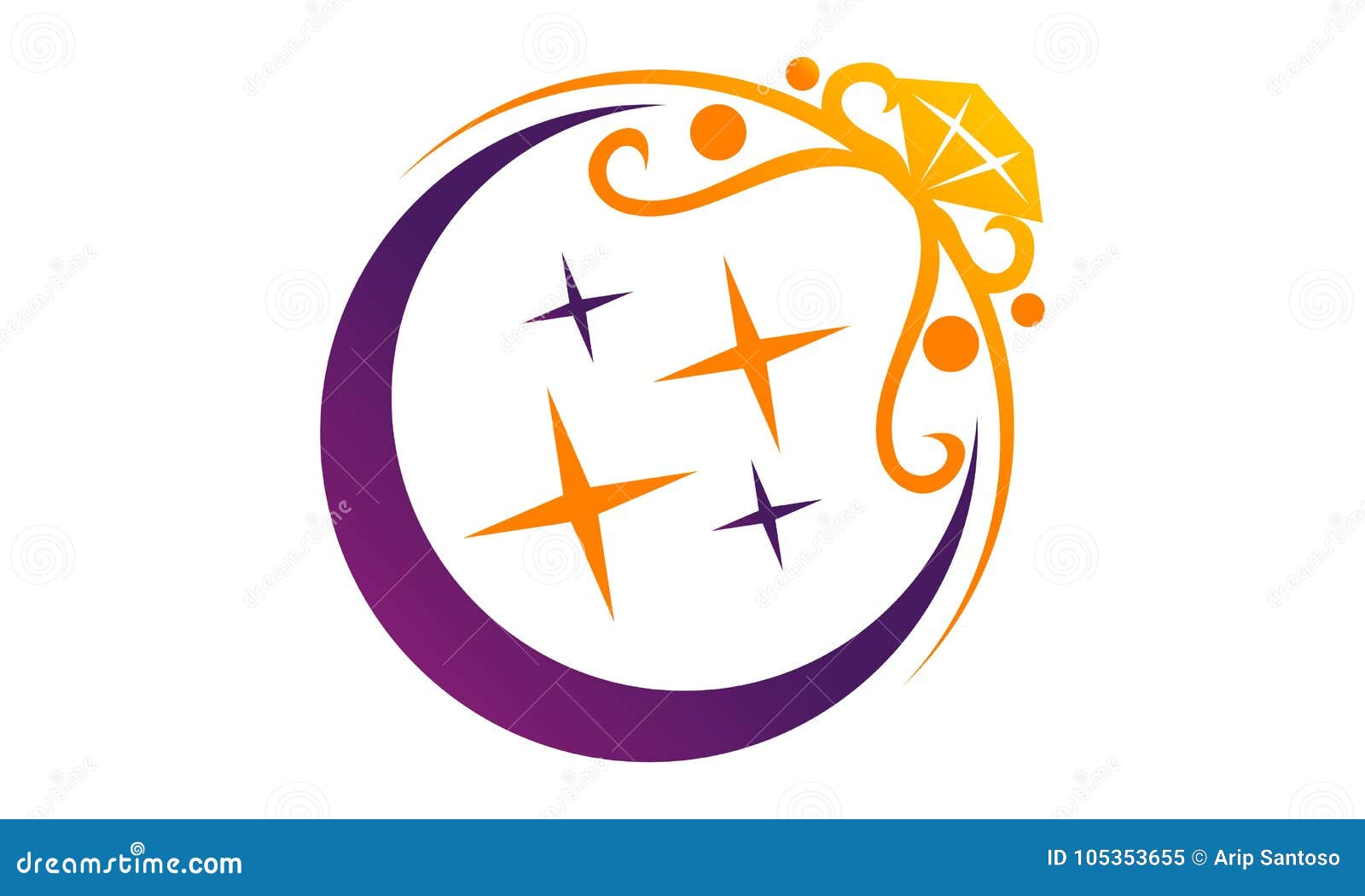 Wedding Ring Logo Design Template Stock Vector - Illustration of ...