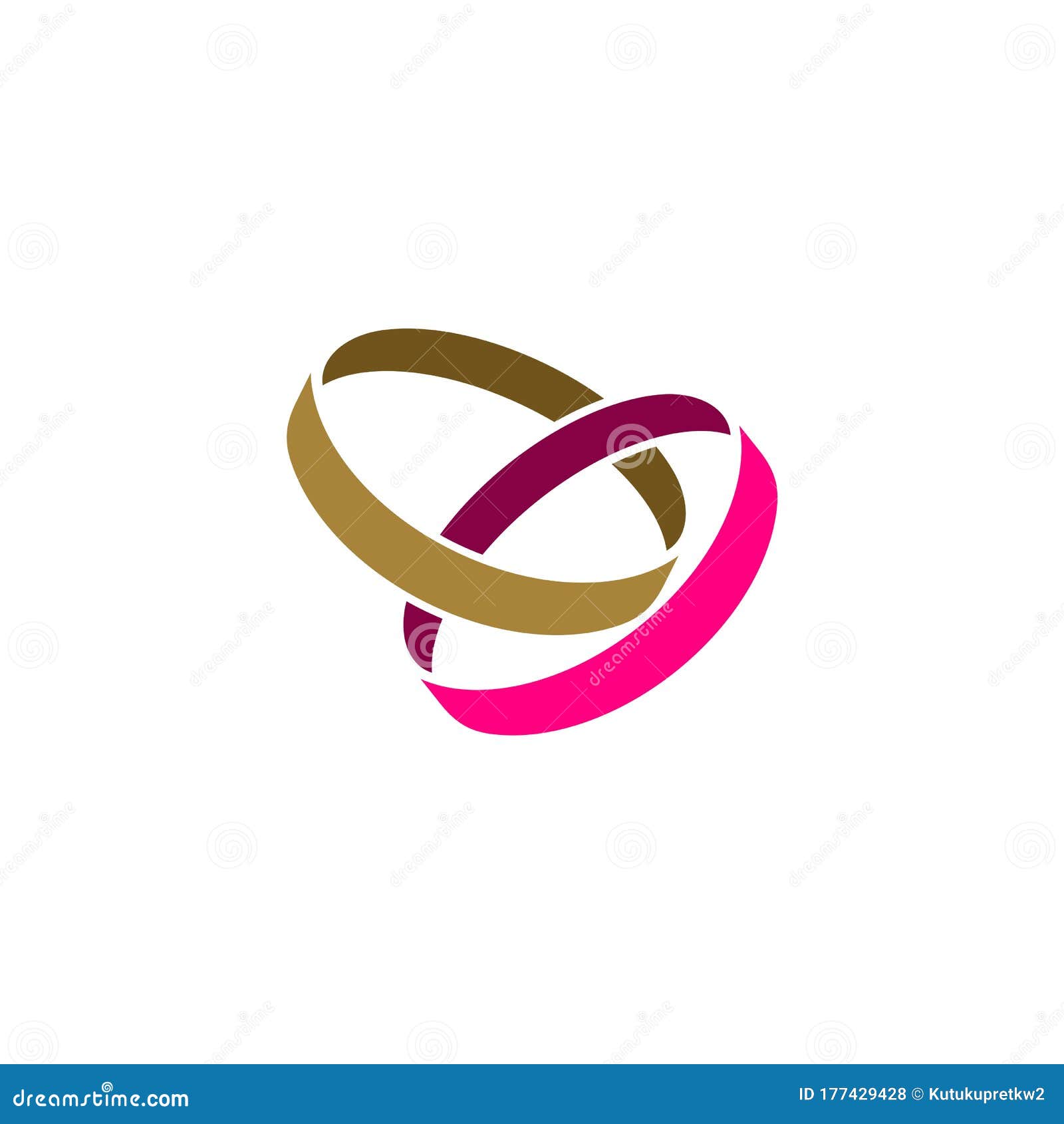 Wedding Ring Logo Template Illustration Design. Vector EPS 10 Stock ...